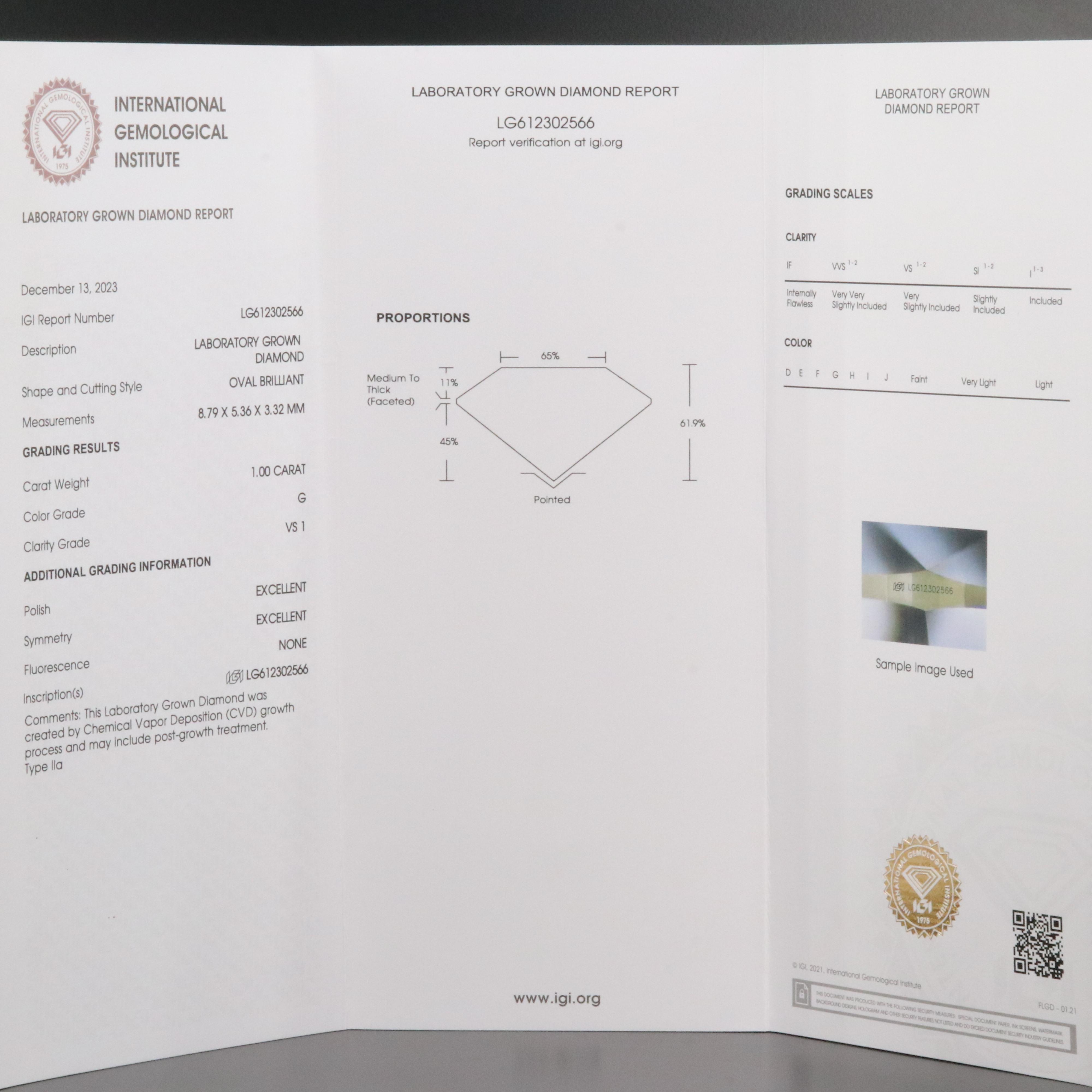 Platinum 5.04 CTW Lab Grown Diamond Ring with IGI Reports | Everything ...