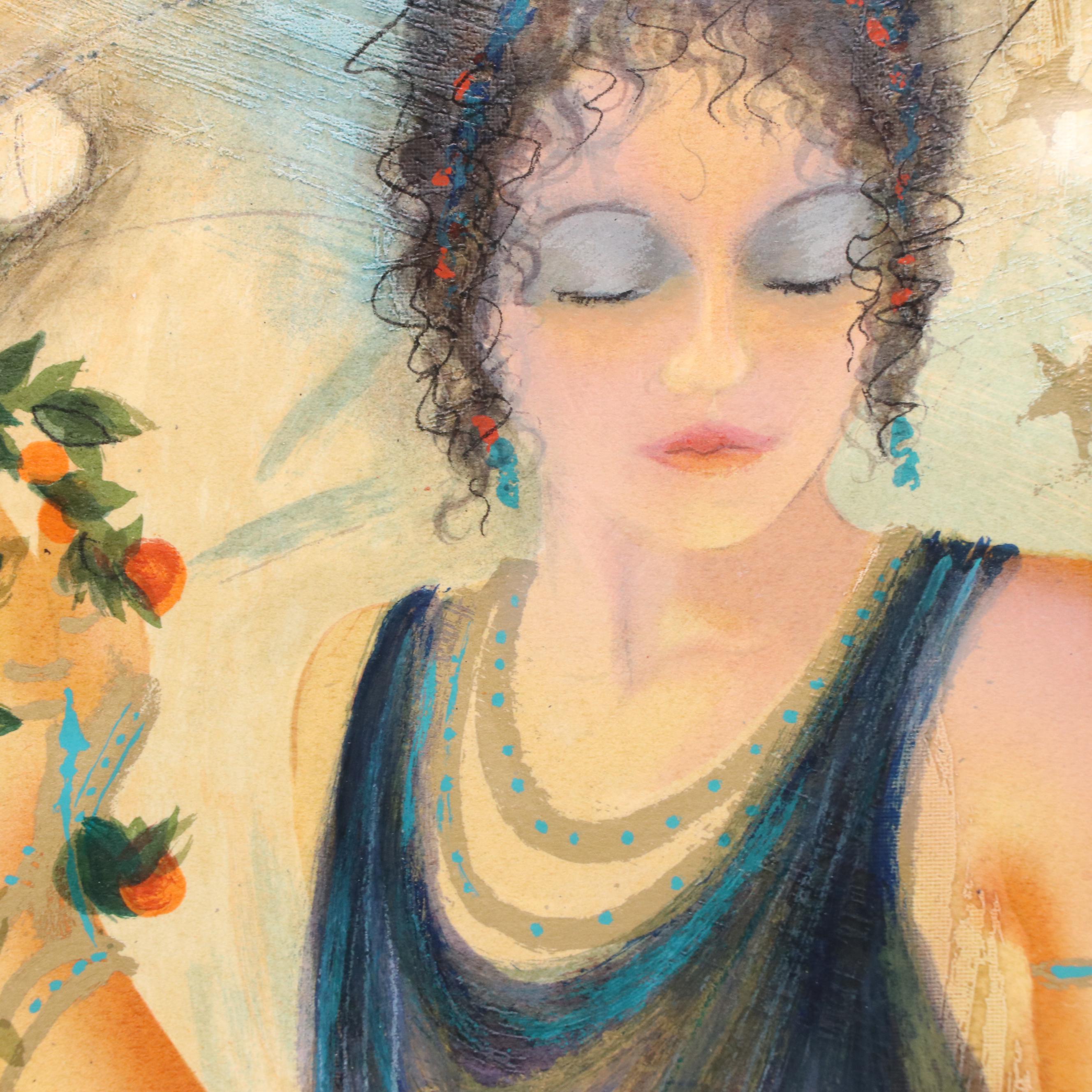 Janet Treby Serigraph "Olympian Myth III" | Everything But The House