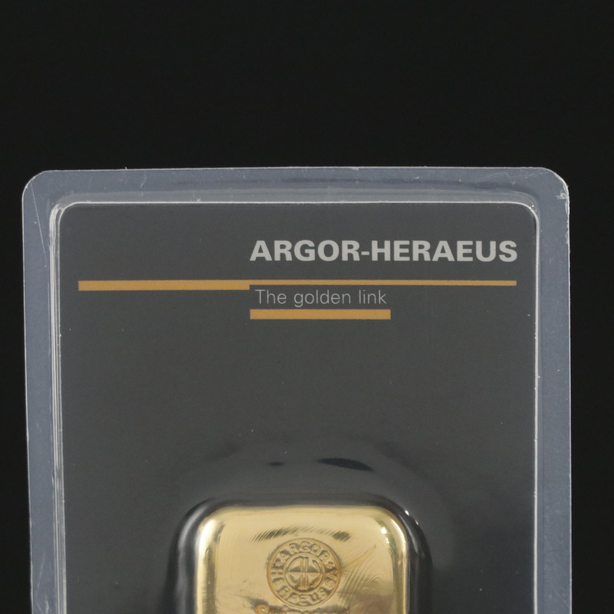 Argor-Heraeus 99.99% Fine Gold 50 Gram Bullion Ingot | EBTH