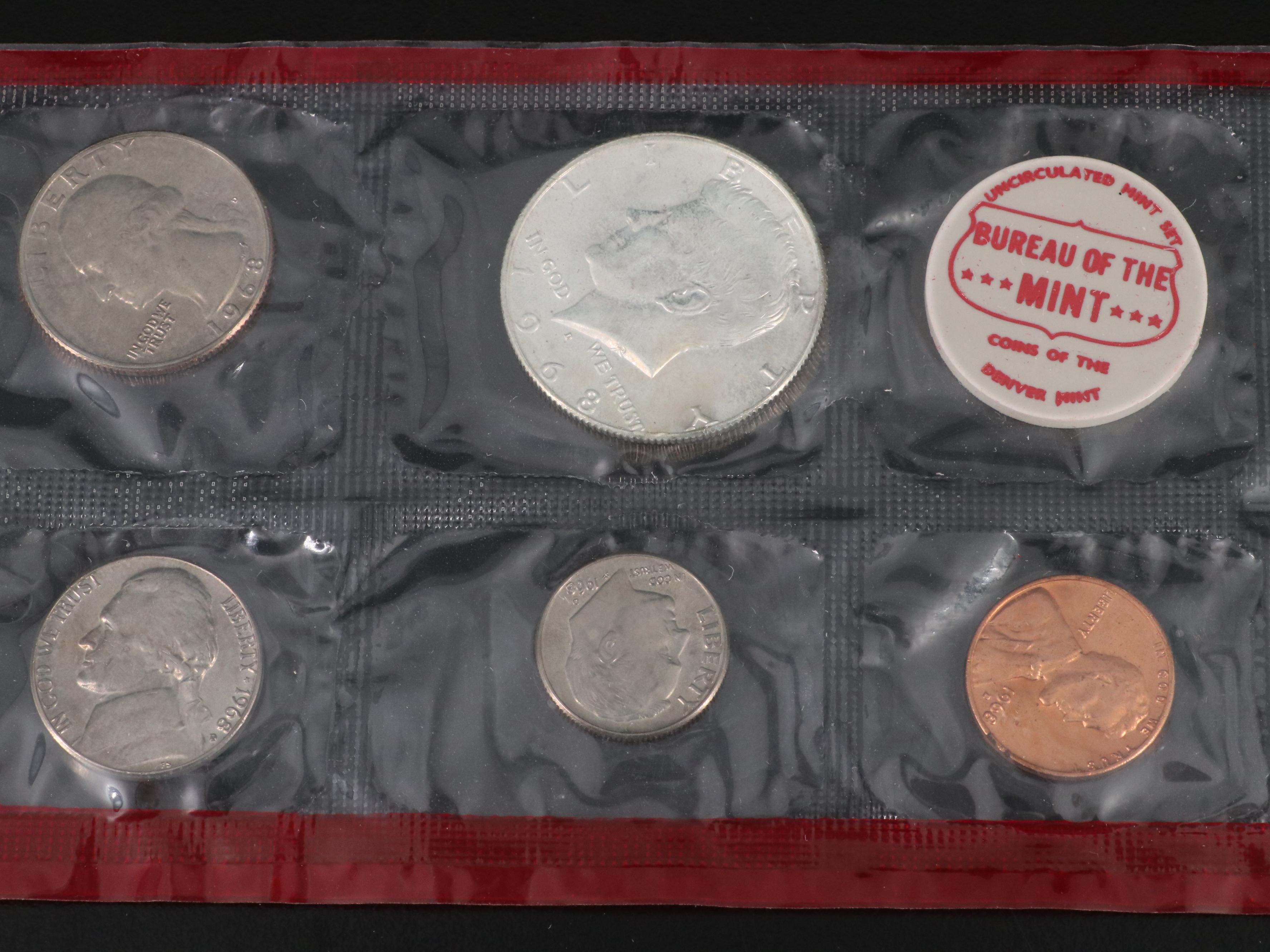 Collection of Twenty-Six Different U.S. Mint Sets 1968-1995 Complete ...