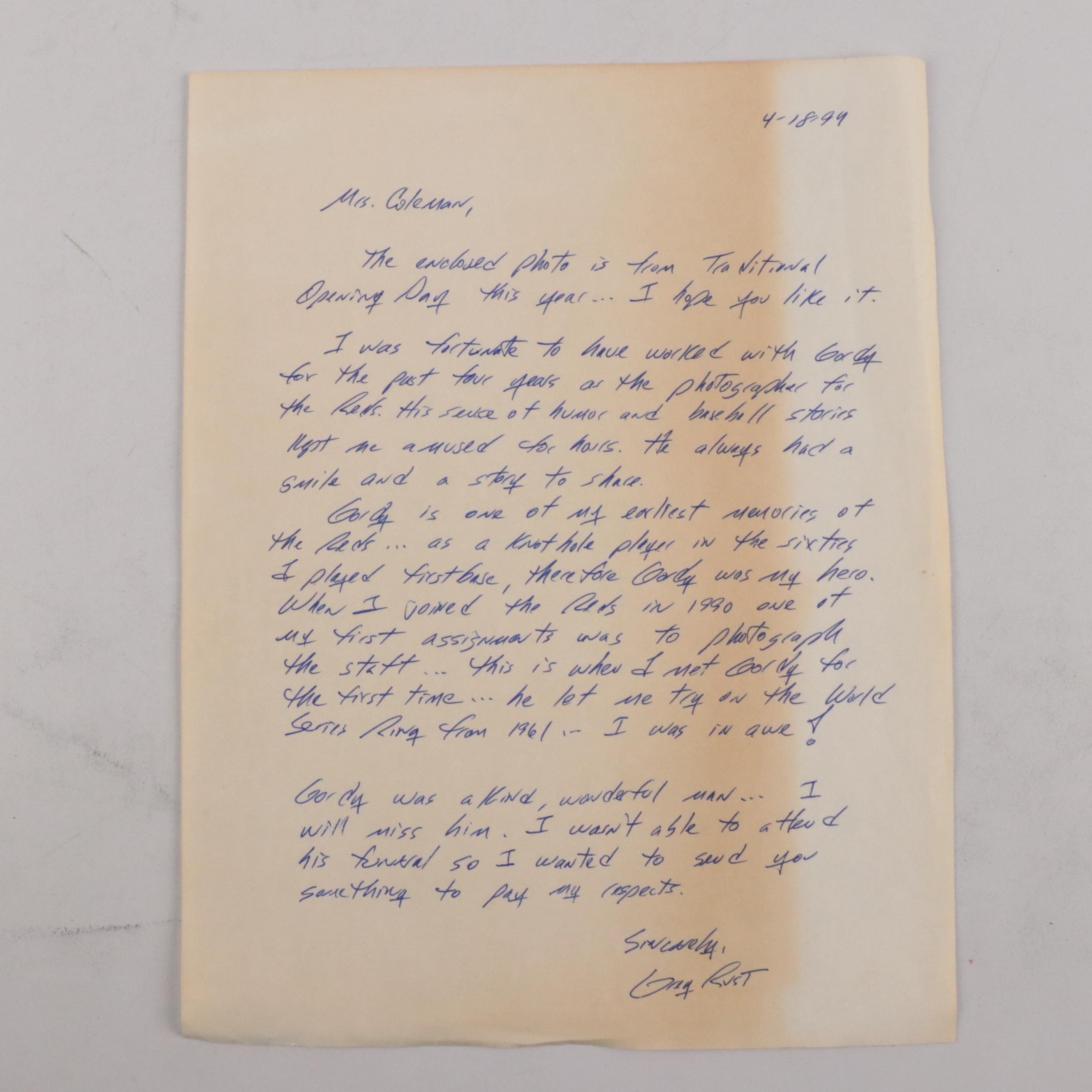 1960 Cincinnati Reds Yearbook with Gordy Coleman World Series Ring ...