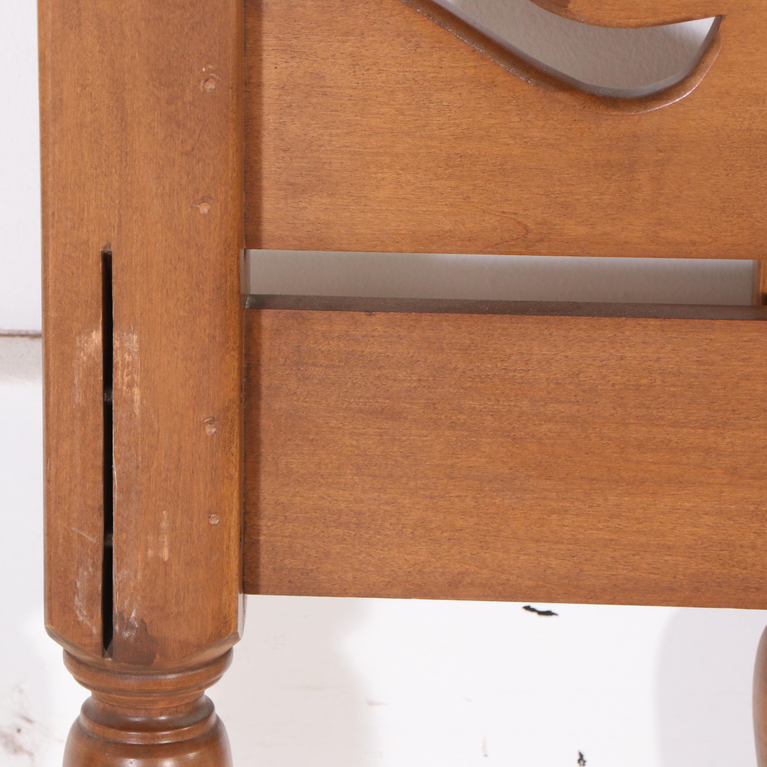 Federal Style Acorn-Finial Wood Full Bed Frame | EBTH