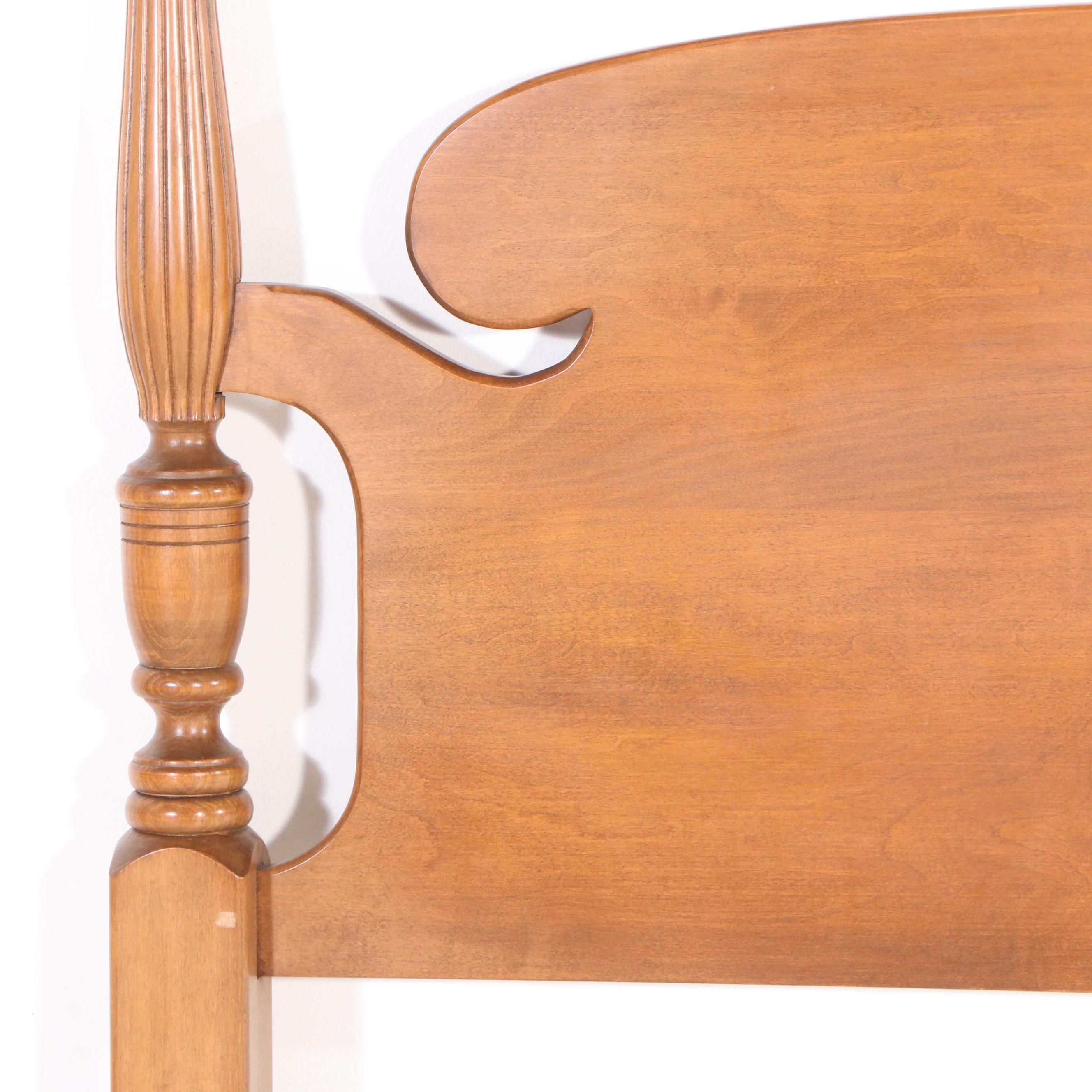 Federal Style Acorn-Finial Wood Full Bed Frame | EBTH