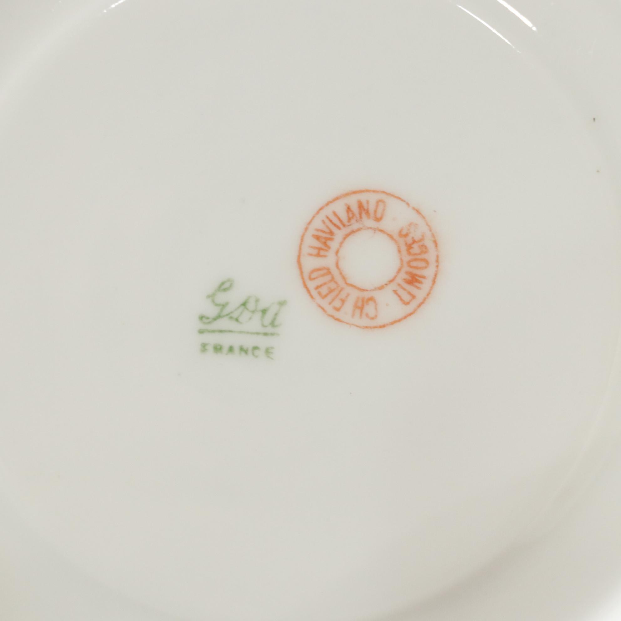 Charles Field Haviland "Fountainbleau" Limoges Porcelain Dinnerware ...