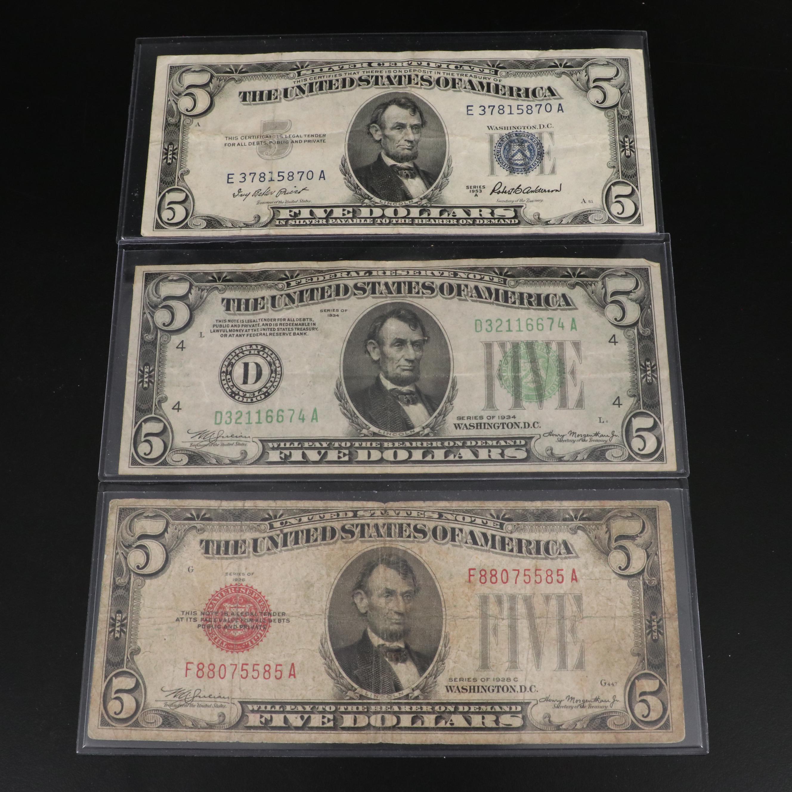 Collection of Eleven Different U.S. Currency Notes | EBTH