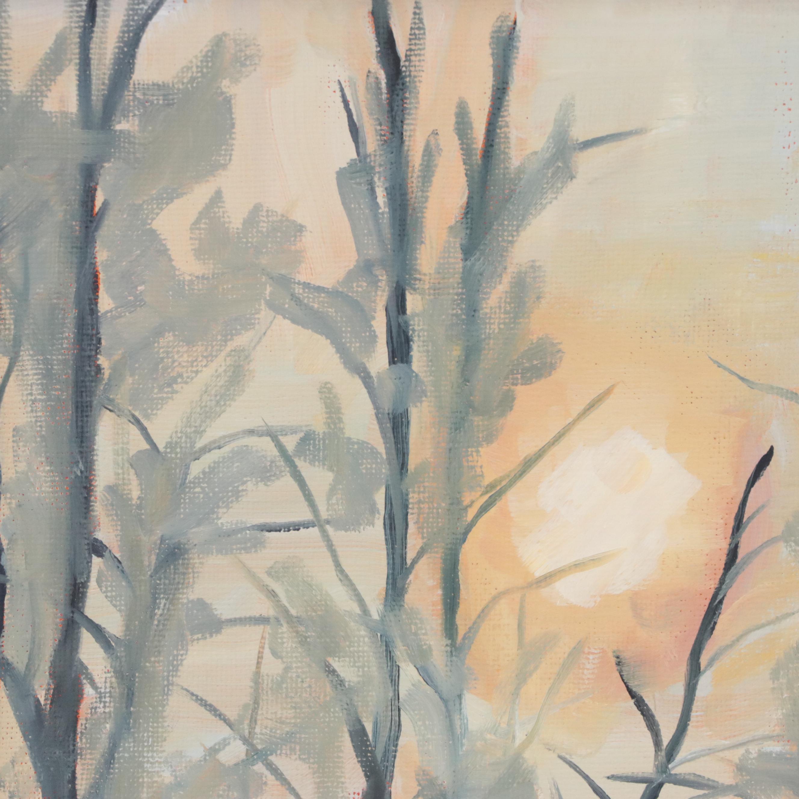 Nicholas Burke Oil Painting of Winter Landscape, 2023 | Everything But ...