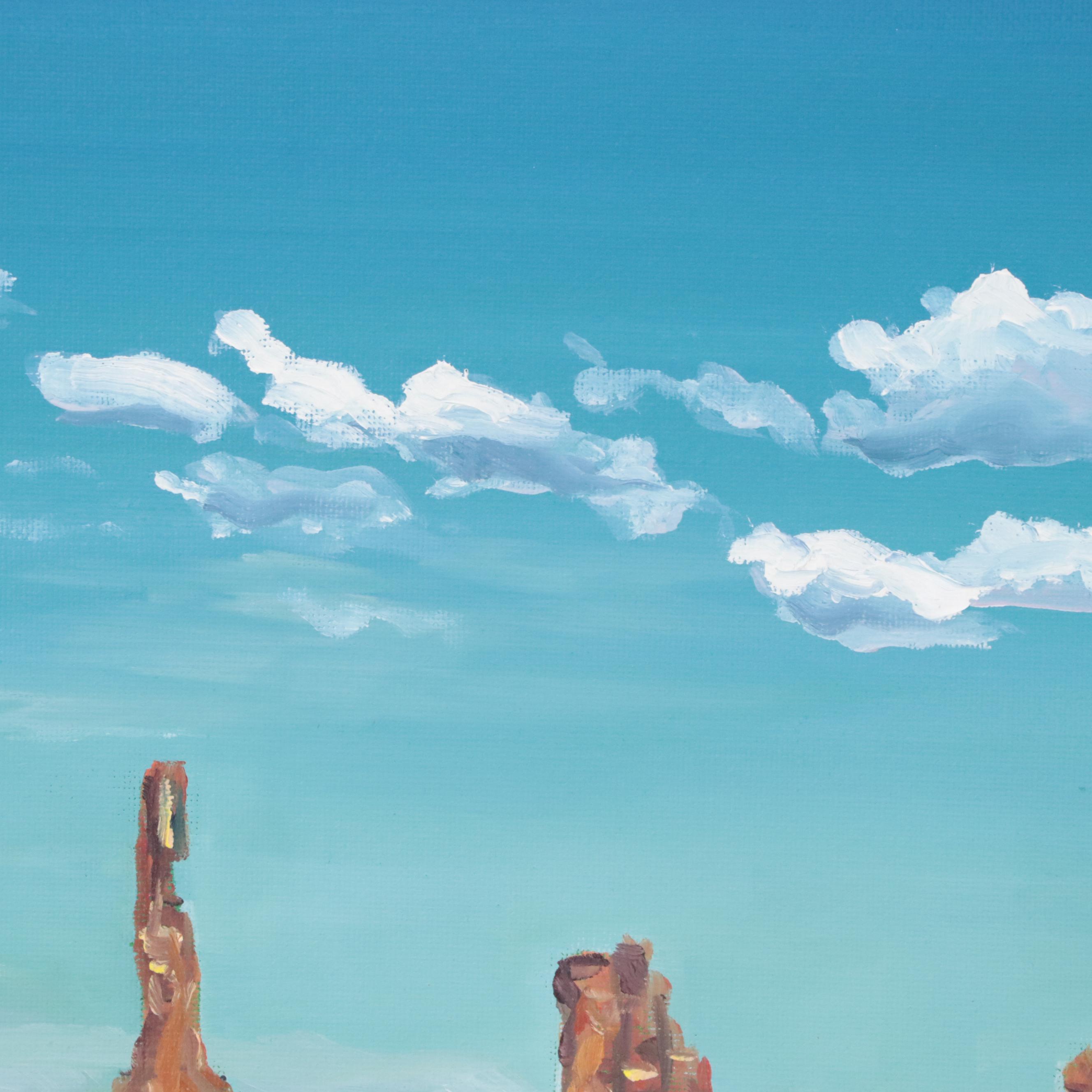 Nicholas Burke Oil Painting of Monument Valley, Arizona, 2023 ...