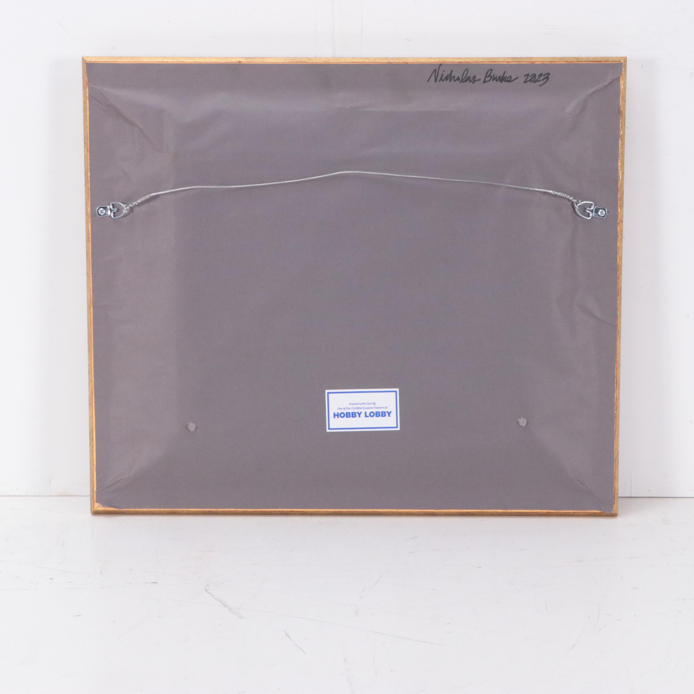 Nicholas Burke Oil Painting of Coastal Seascape, 21st Century ...