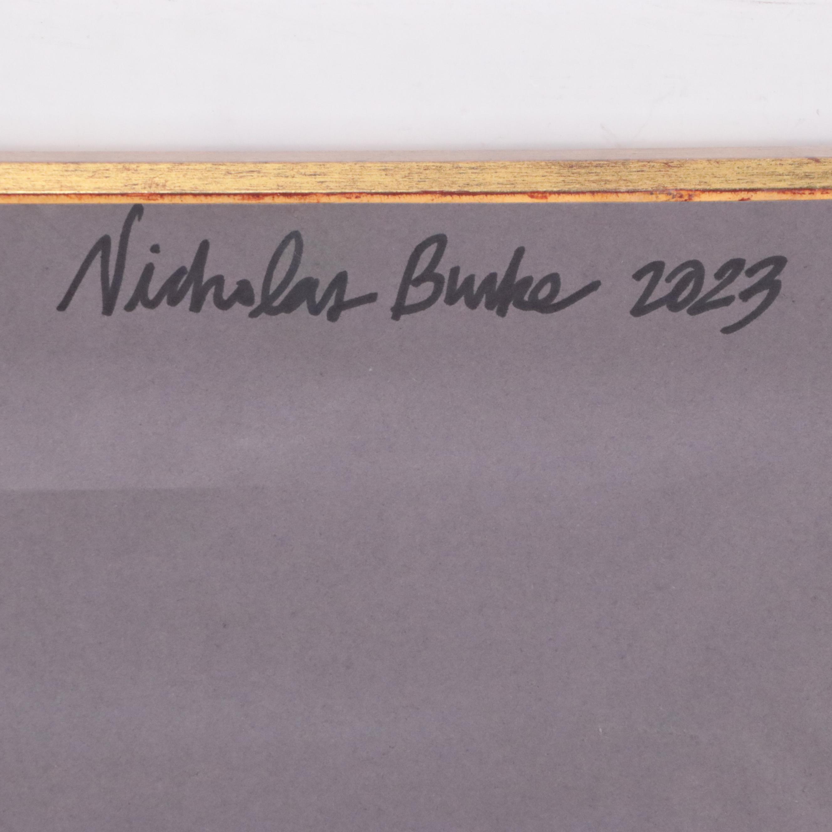 Nicholas Burke Oil Painting of Coastal Seascape, 21st Century ...