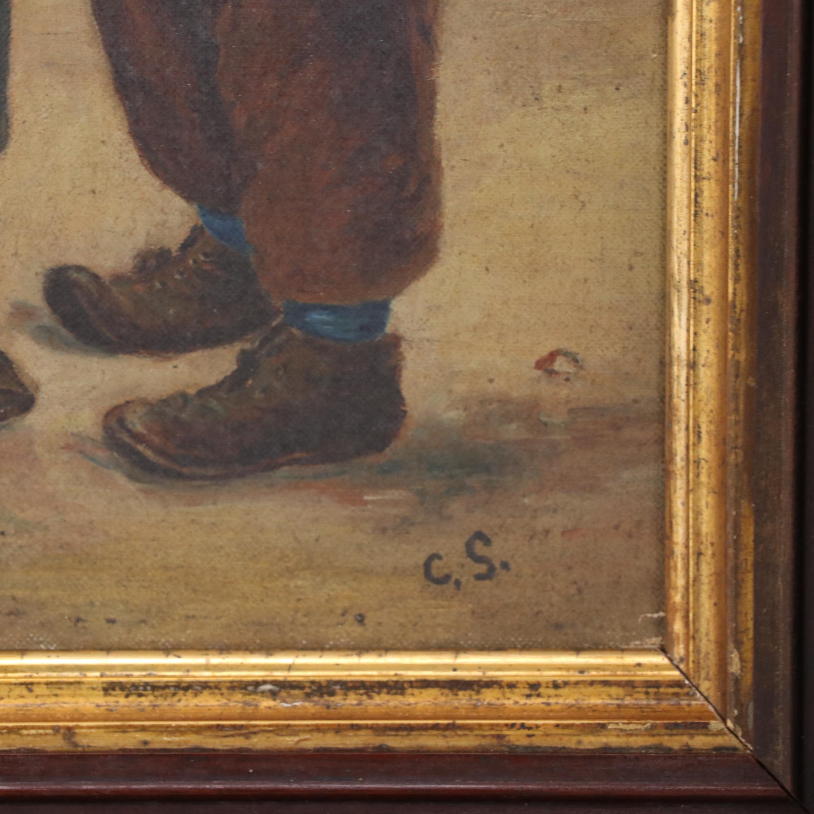 Genre Oil Painting After Marie Wunsch "Secrets" | EBTH