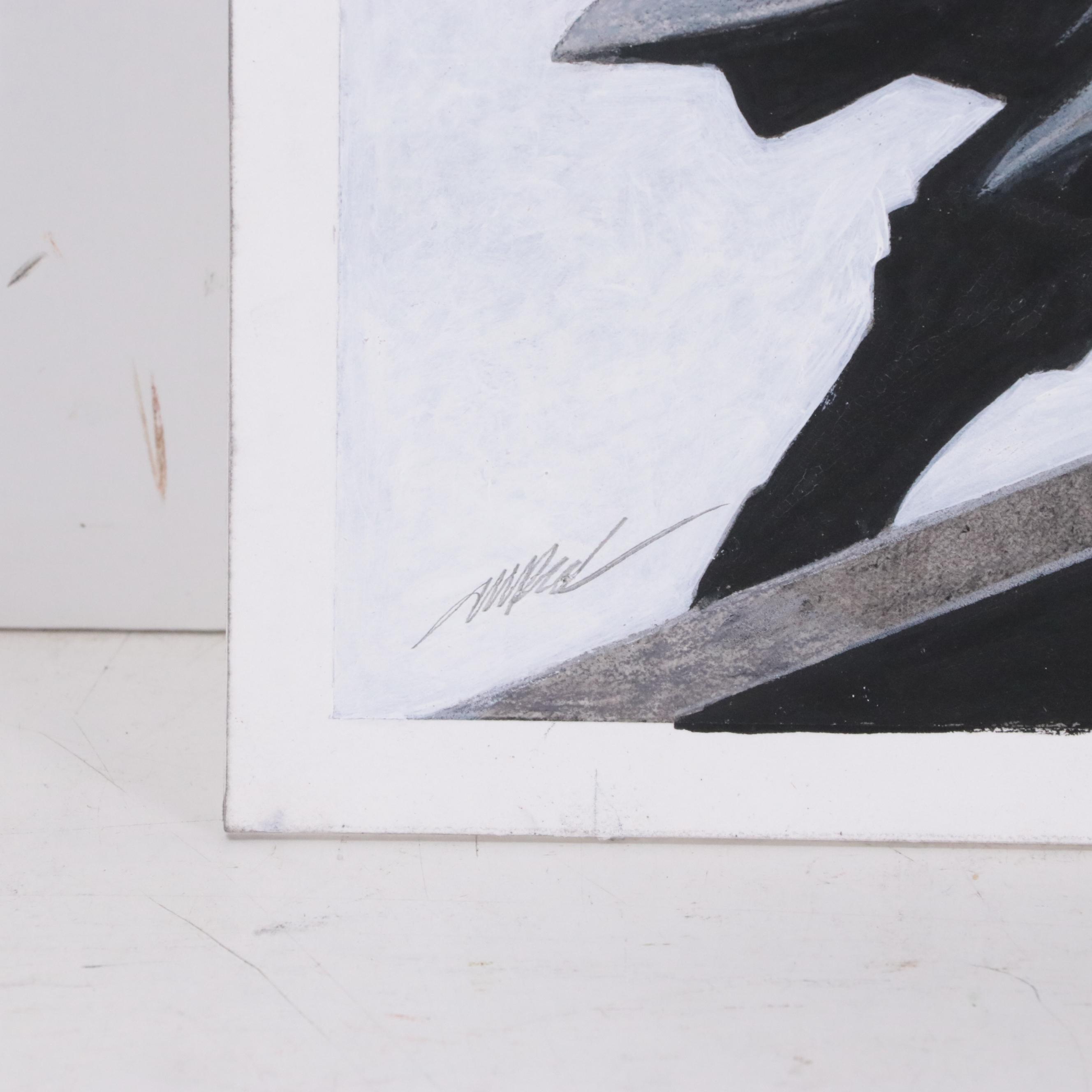 David Michael Beck Mixed Media Comic Illustration | EBTH