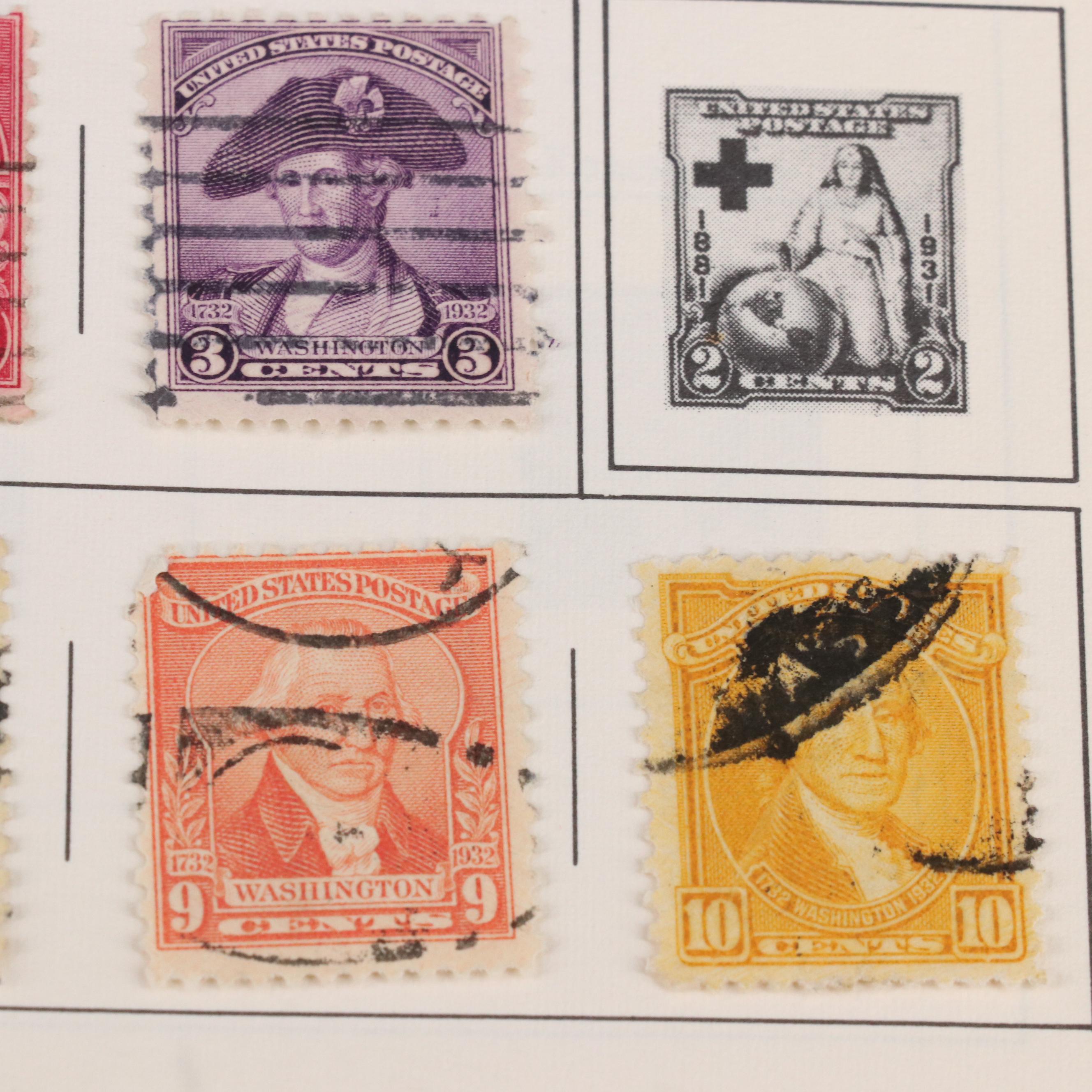 Two Albums of U.S. Postage Stamps, 1870 to 1970s | Everything But The House