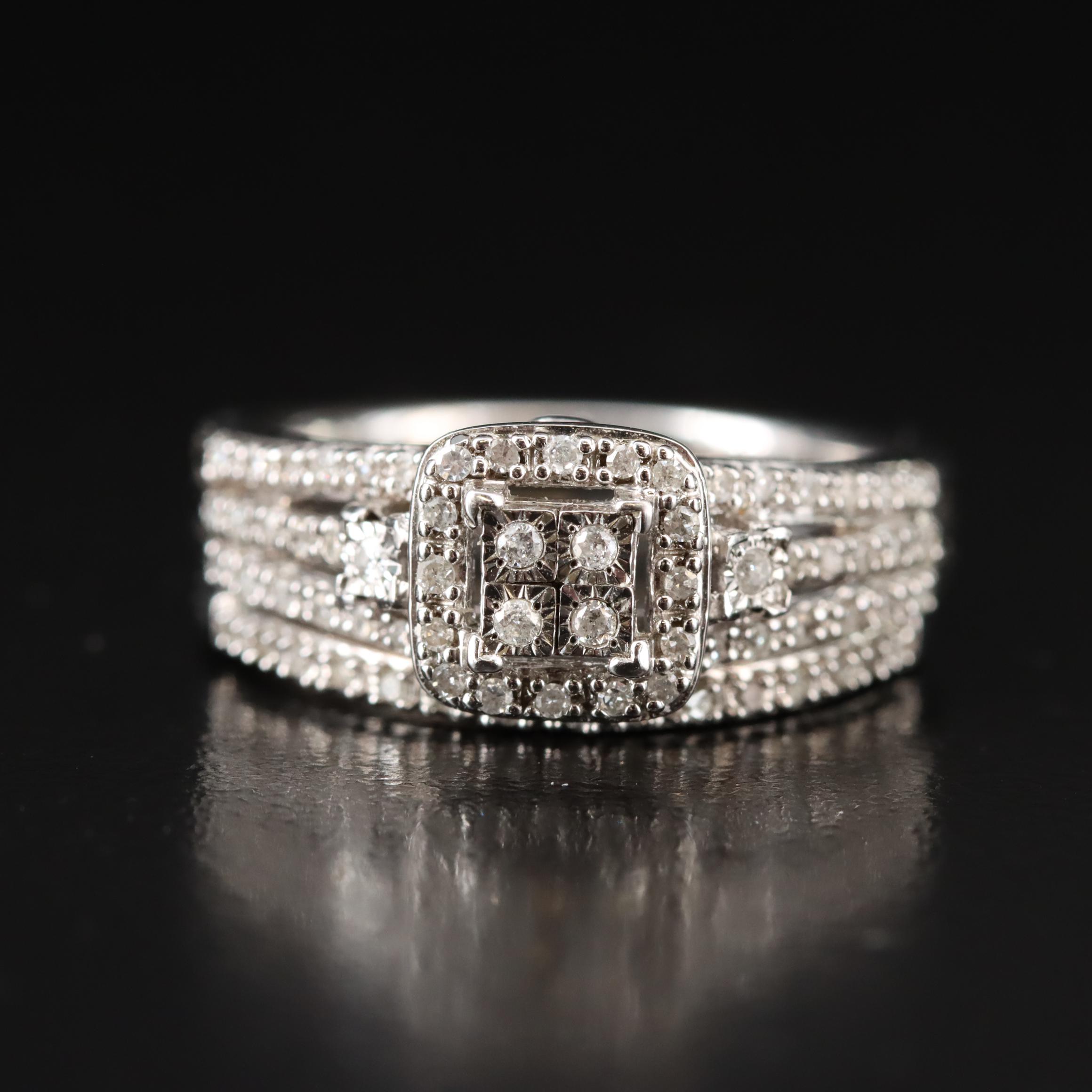 Sterling Diamond Ring and Band | Everything But The House