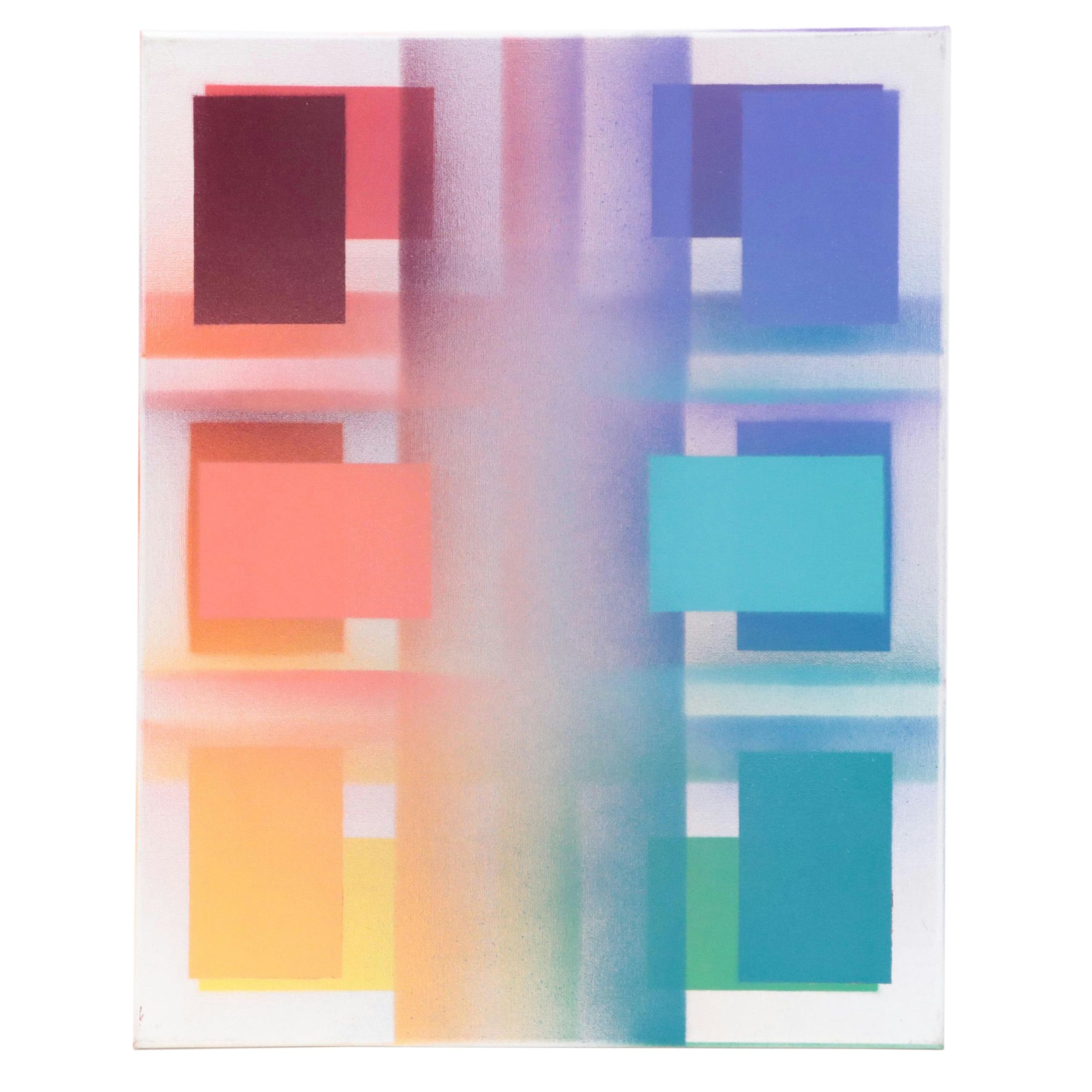 Jason Michael Durham Abstract Mixed Media Painting "So Near, So Far III," 2024 | Everything But ...