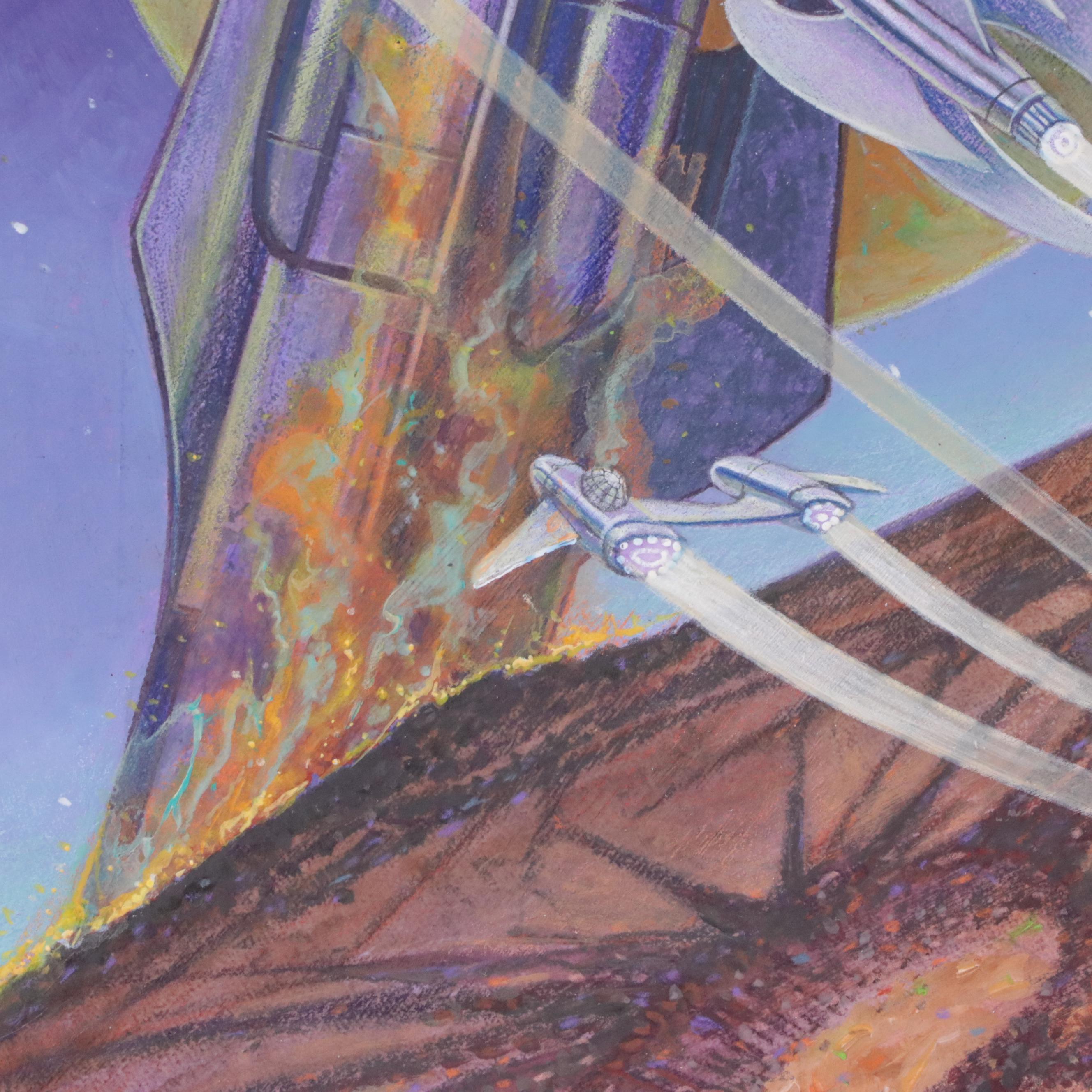 David Michael Beck Mixed Media Comic Illustration | Everything But The ...