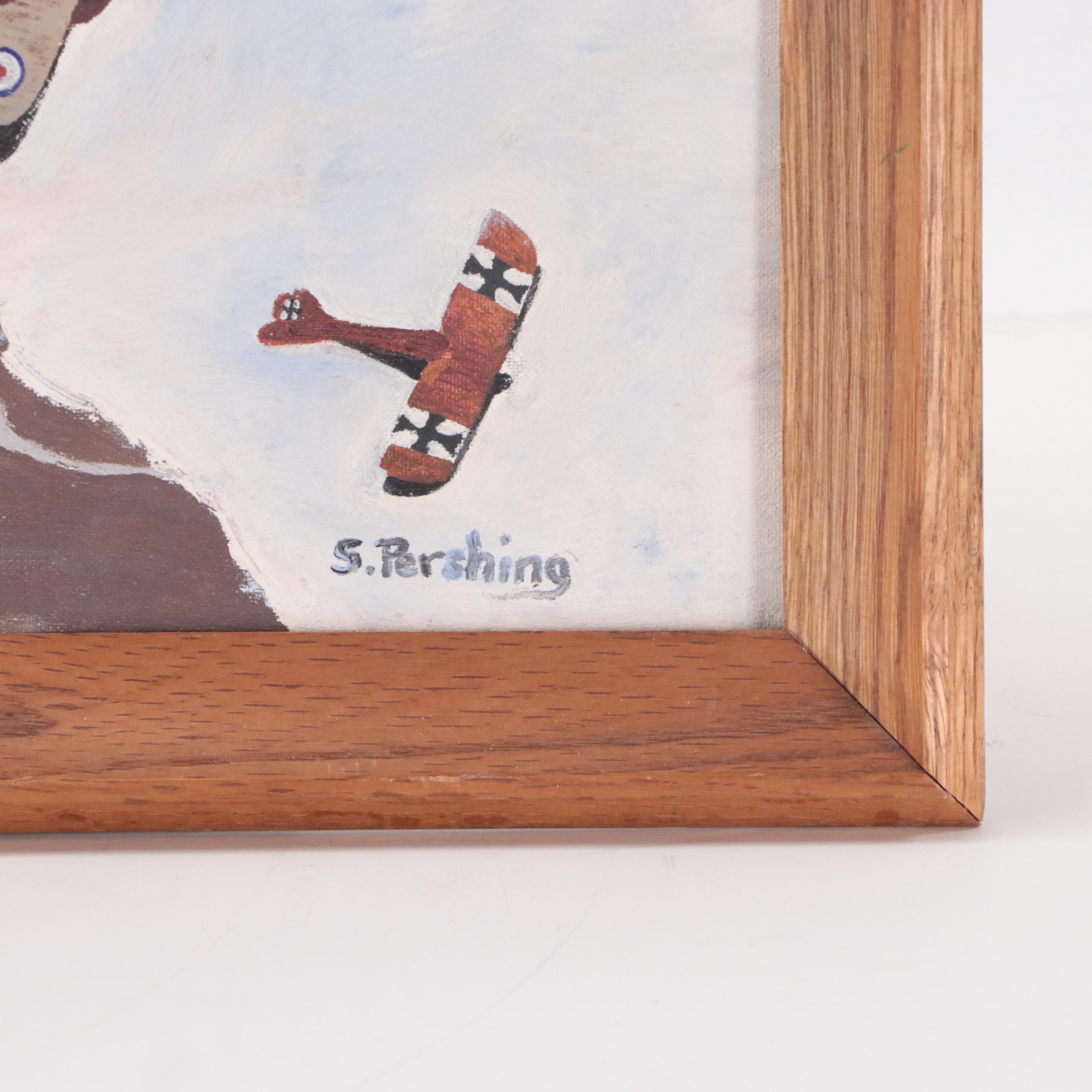 Oil Painting of WWI-Era Dogfight | Everything But The House