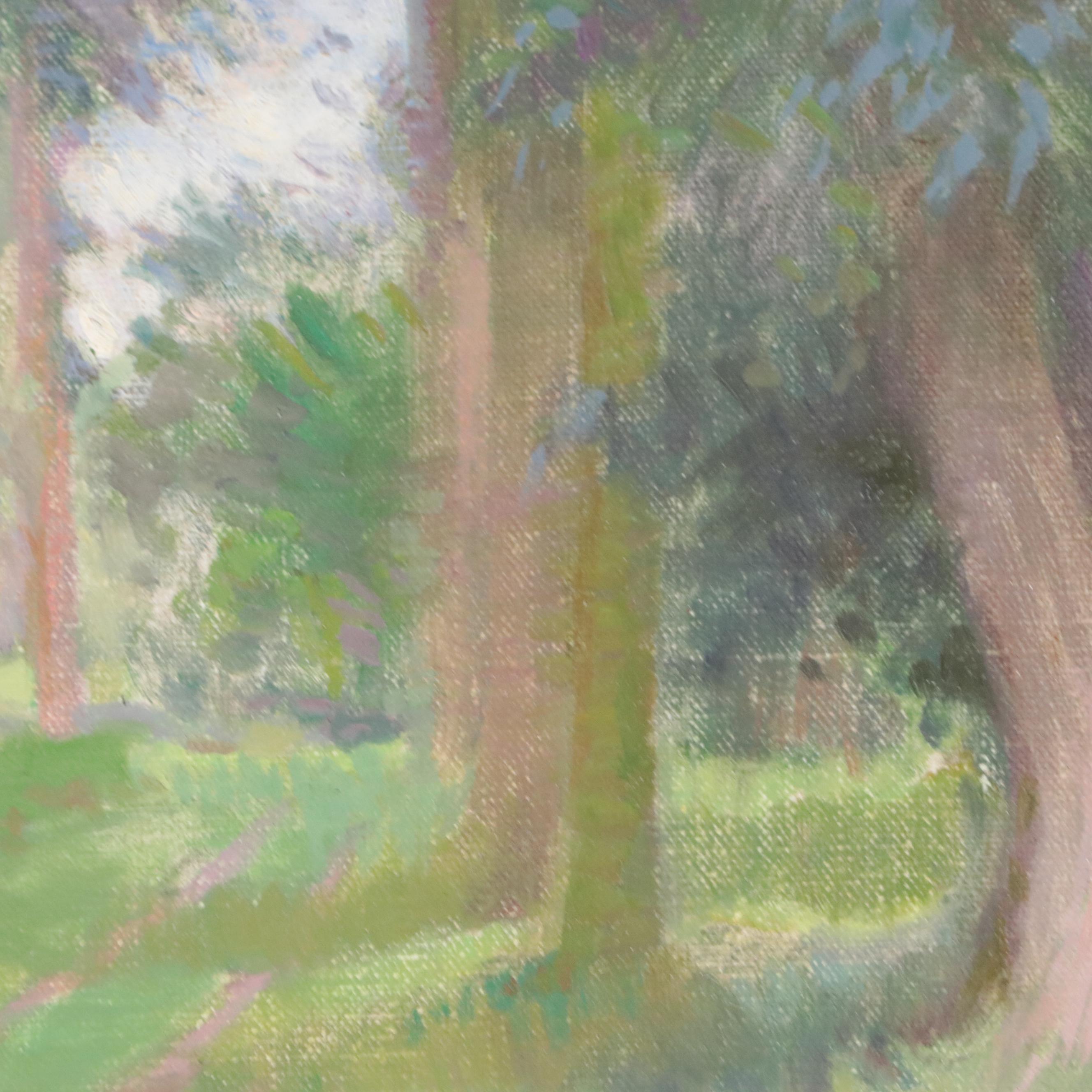 Carl Samson Landscape Oil Painting "Poplars, Giverny," 1994 | EBTH