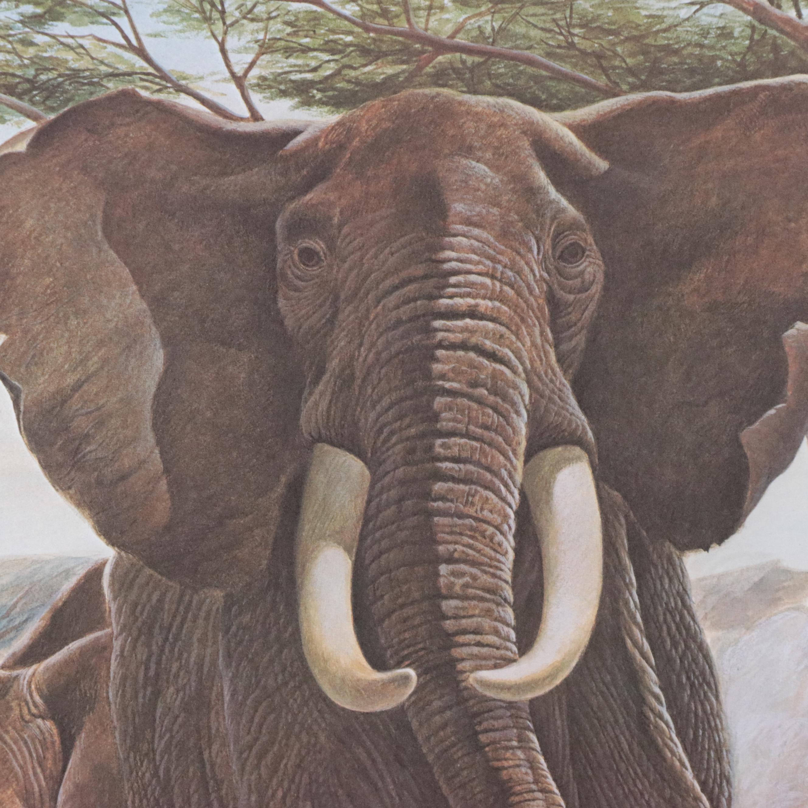 John Ruthven Offset Print "Elephants" | Everything But The House