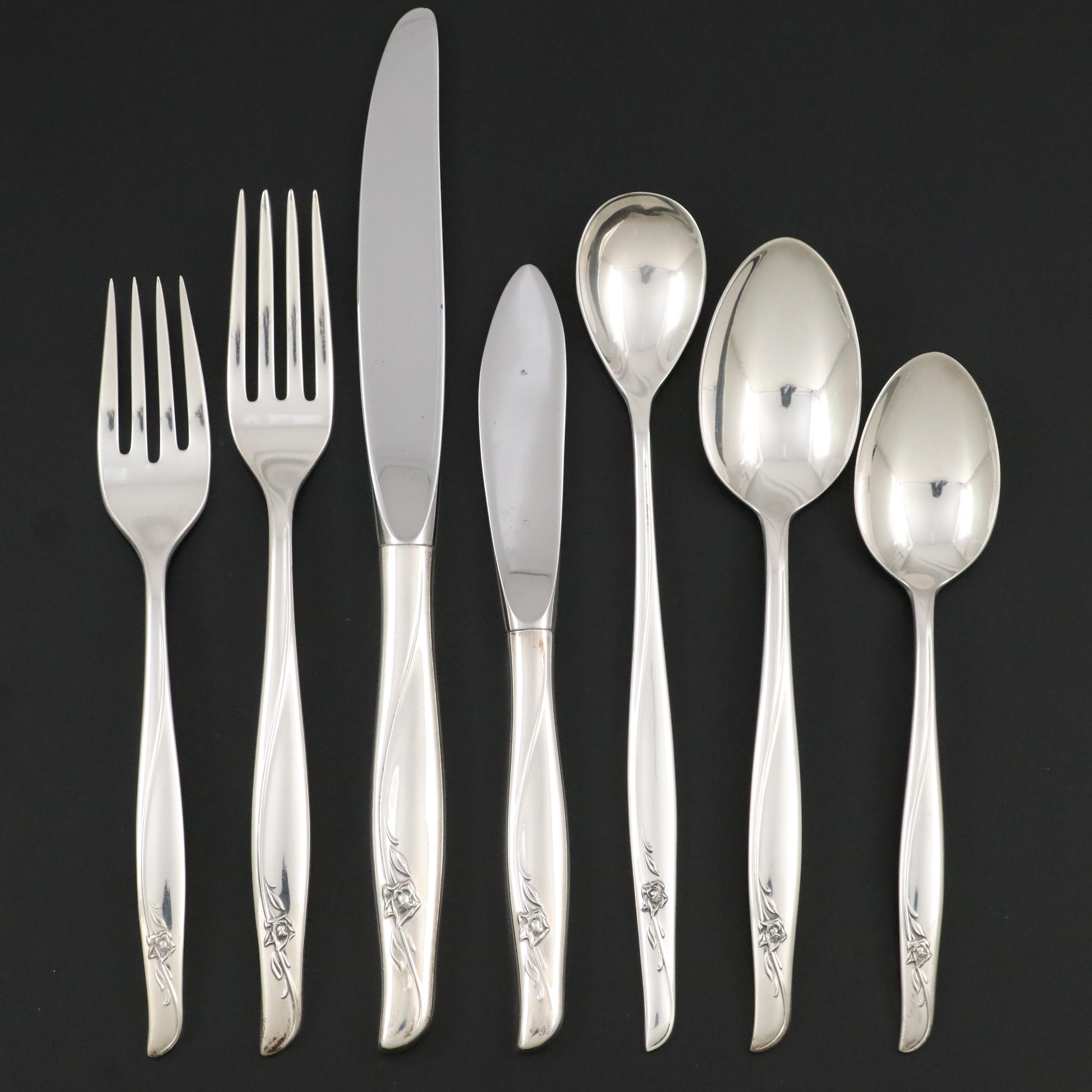 Gorham "Sea Rose" Sterling Silver Flatware, Mid to Late 20th Century | EBTH