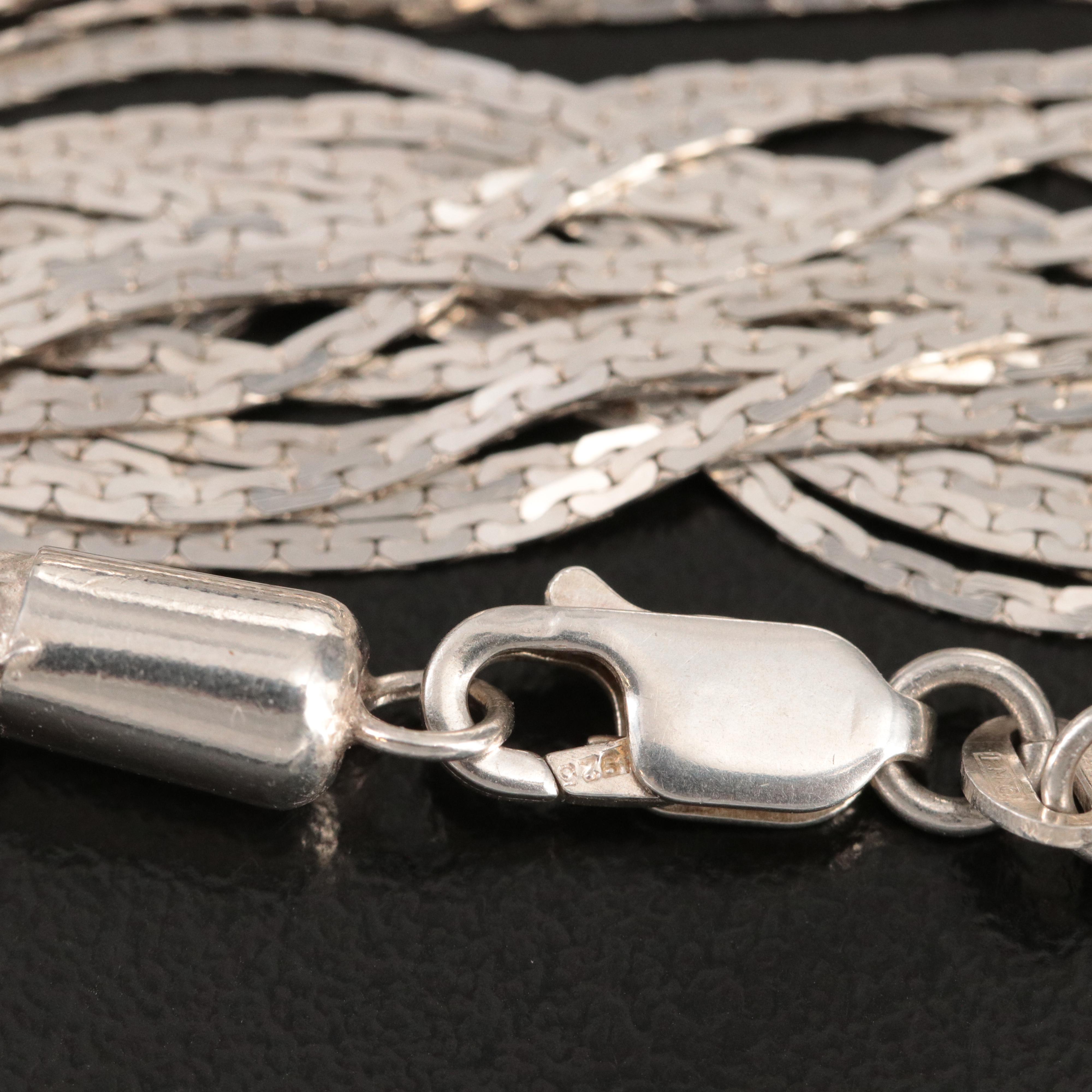 Italian Sterling Multi-Strand C-Link Necklace | EBTH