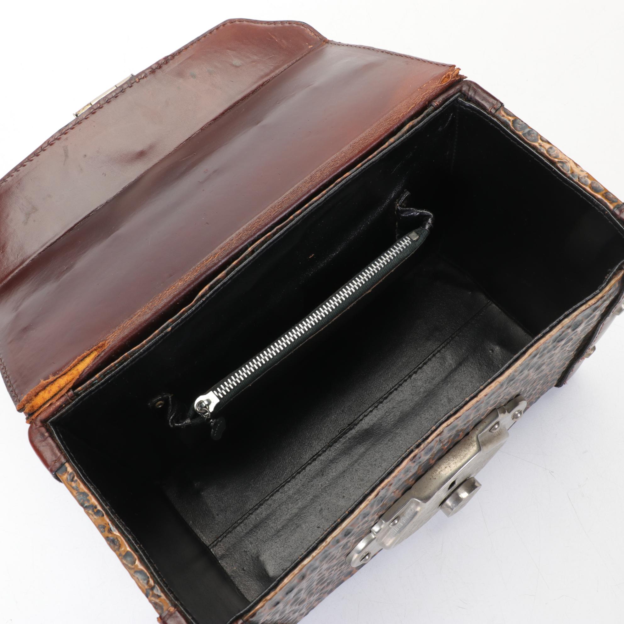 Tano of Madrid Leather and Metal Box Purse Made In Spain | Everything ...