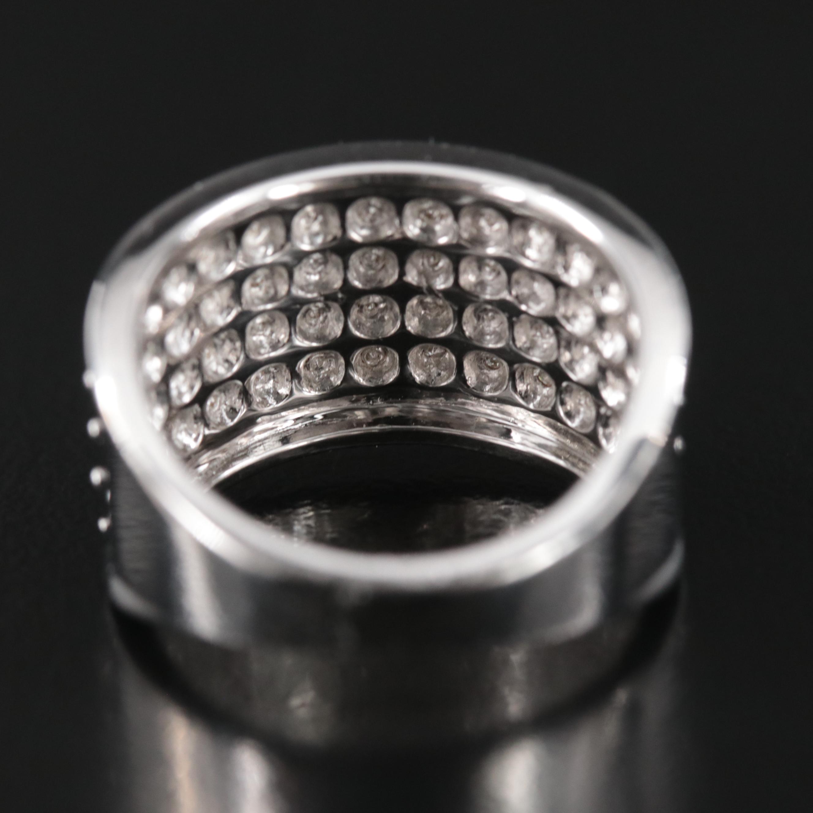 Sterling Diamond Multi Row Ring | Everything But The House