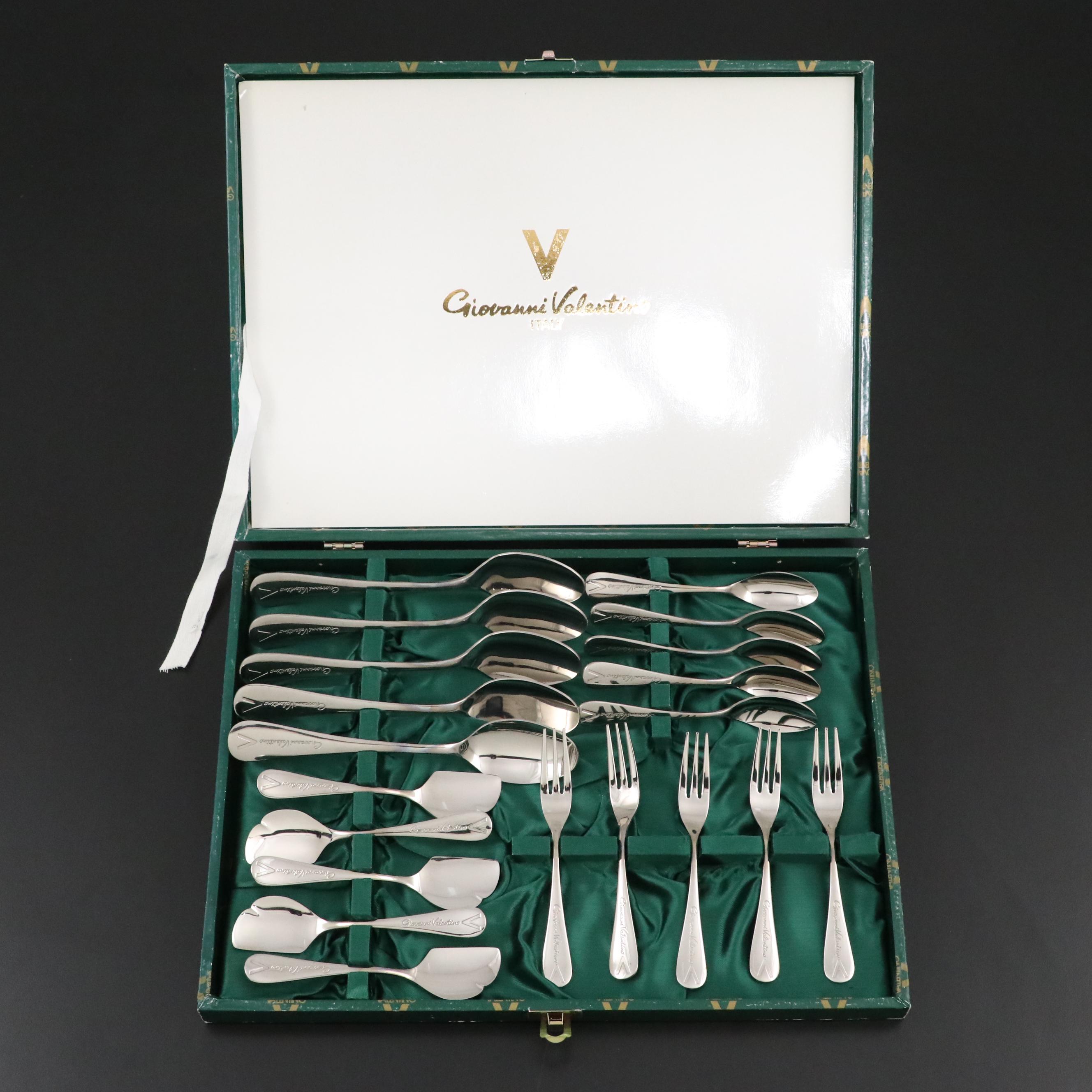 Italian Giovanni Valentino Stainless Steel Flatware | Everything But ...
