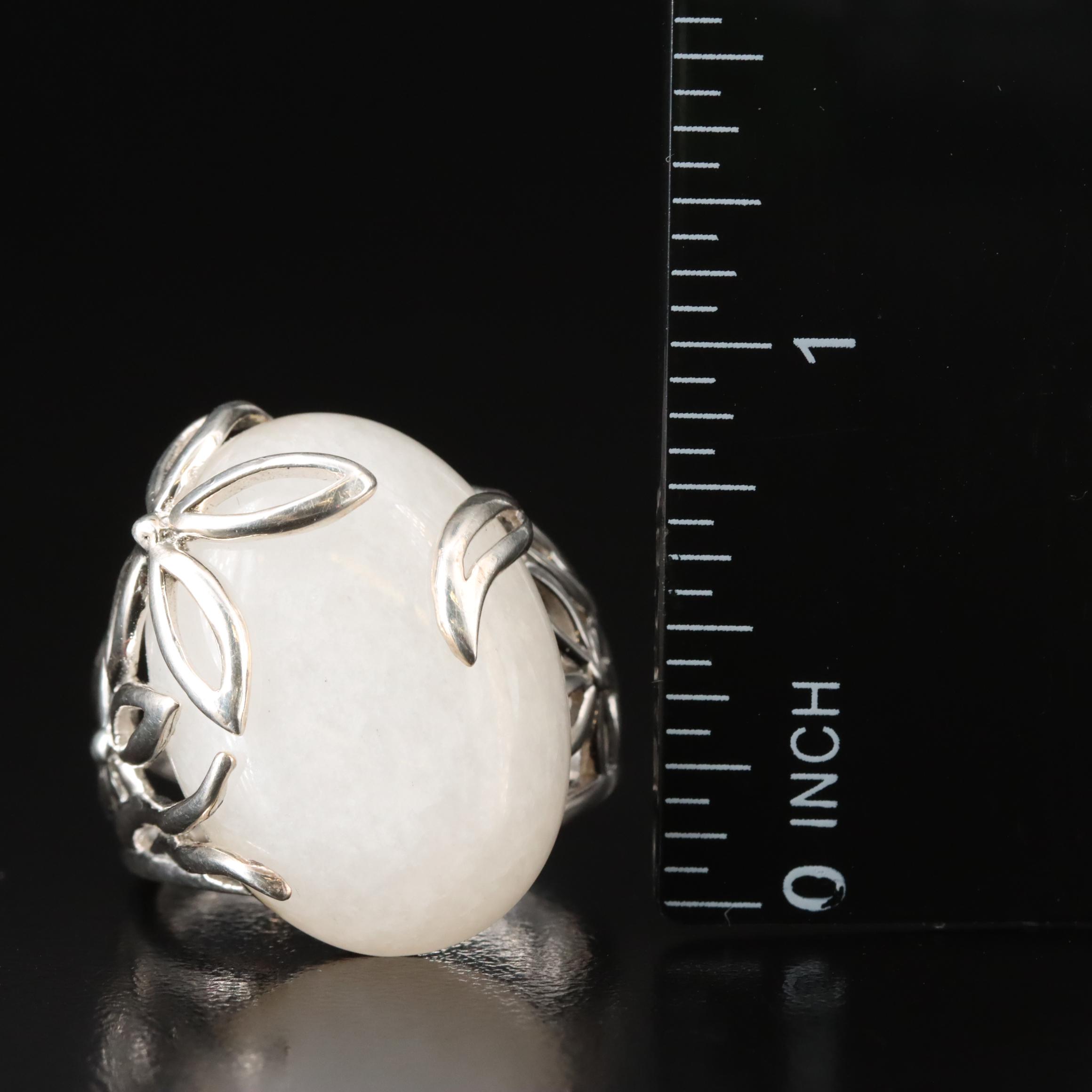 David Sigal Sterling Quartzite Floral Ring | EBTH
