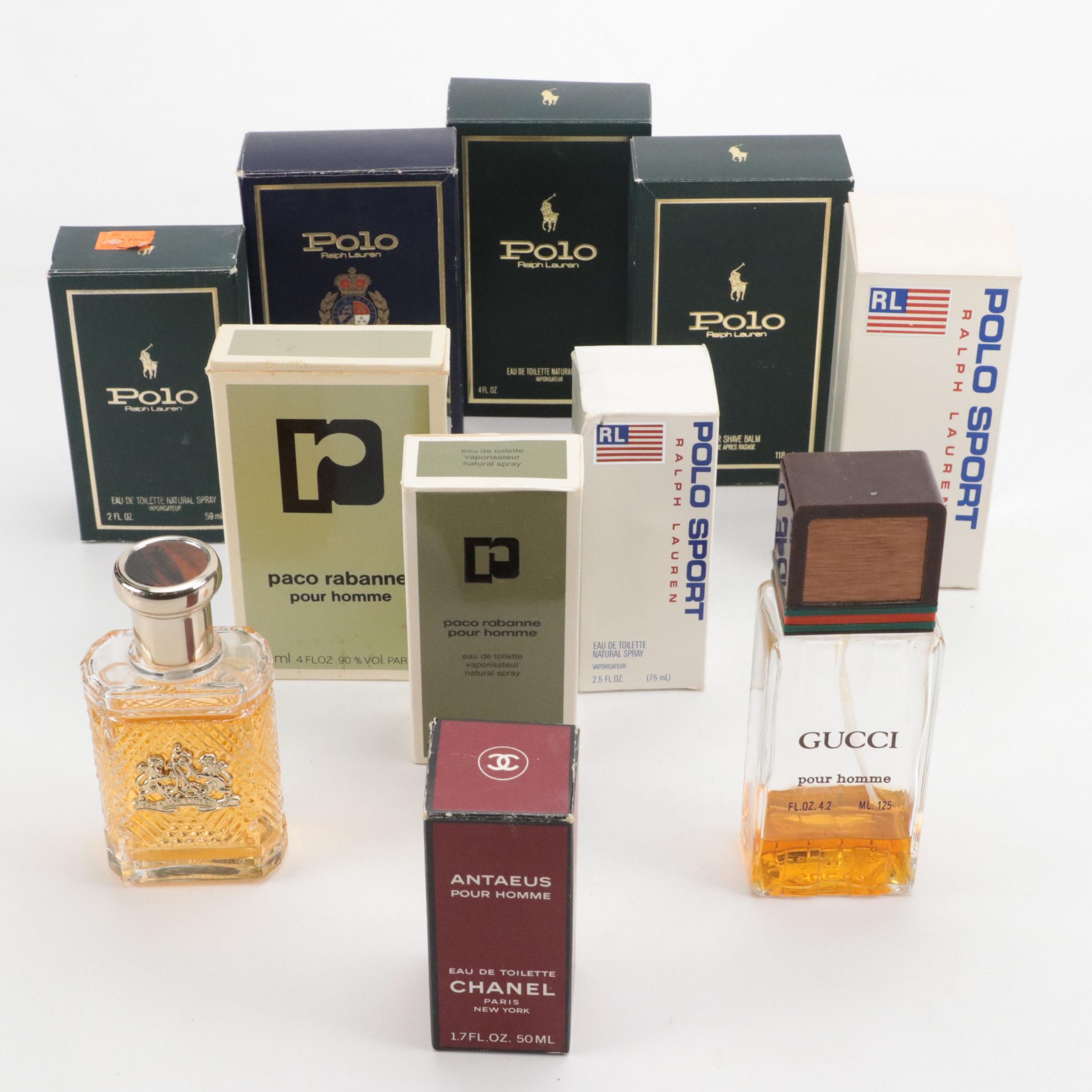 Ralph Lauren, Chanel, Paco Rabanne, and Gucci Men's Eau de Toilette | EBTH