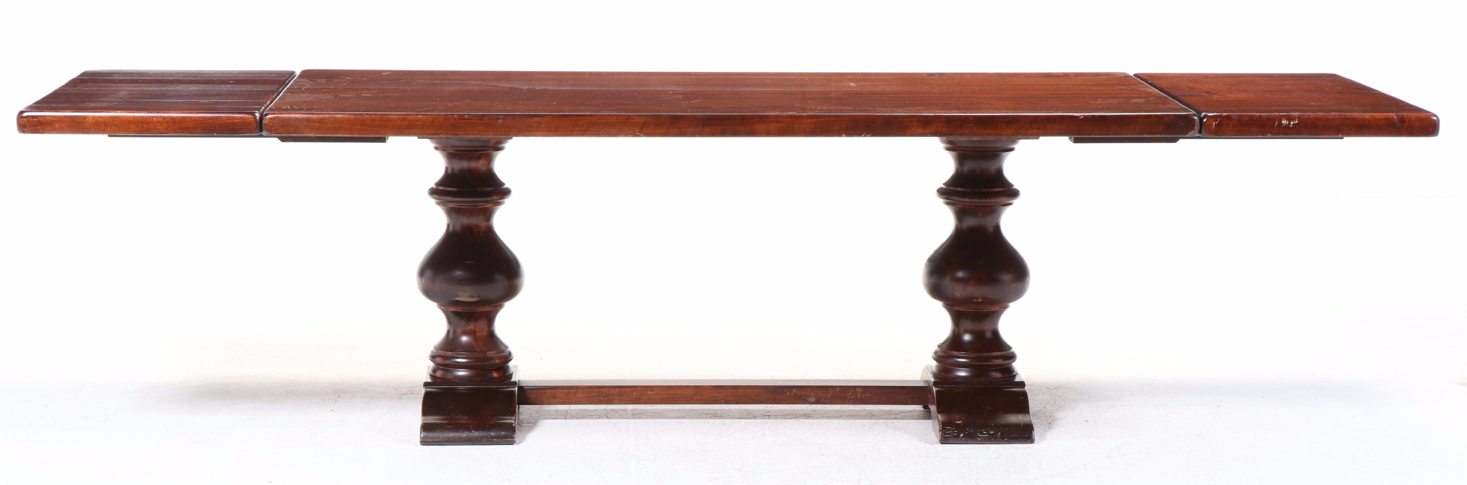 Arhaus French Provincial Style Ladder Back Chairs and Trestle Table | EBTH