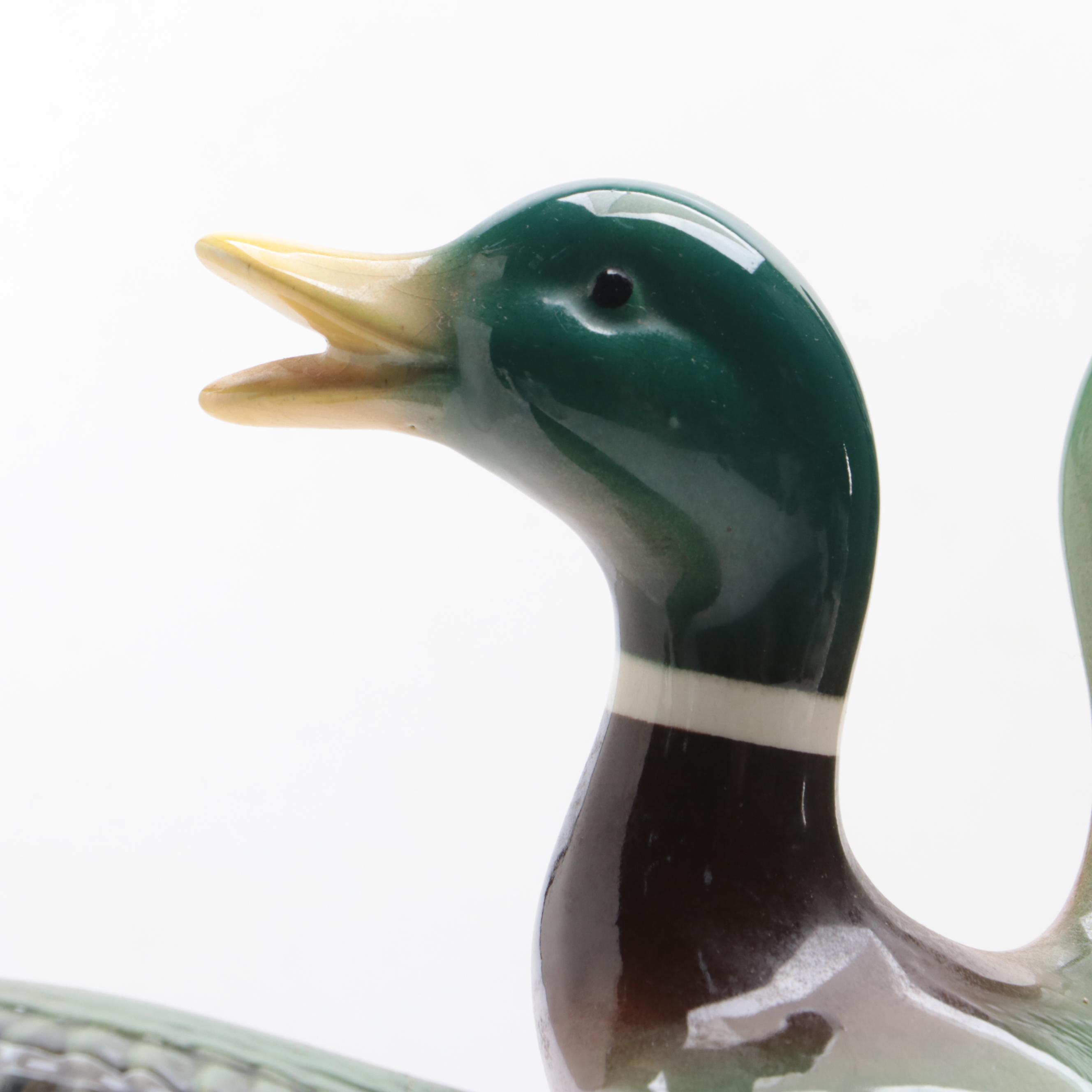 Lane and Co. Mallard Duck Mid Century Modern Planter TV Lamp | EBTH