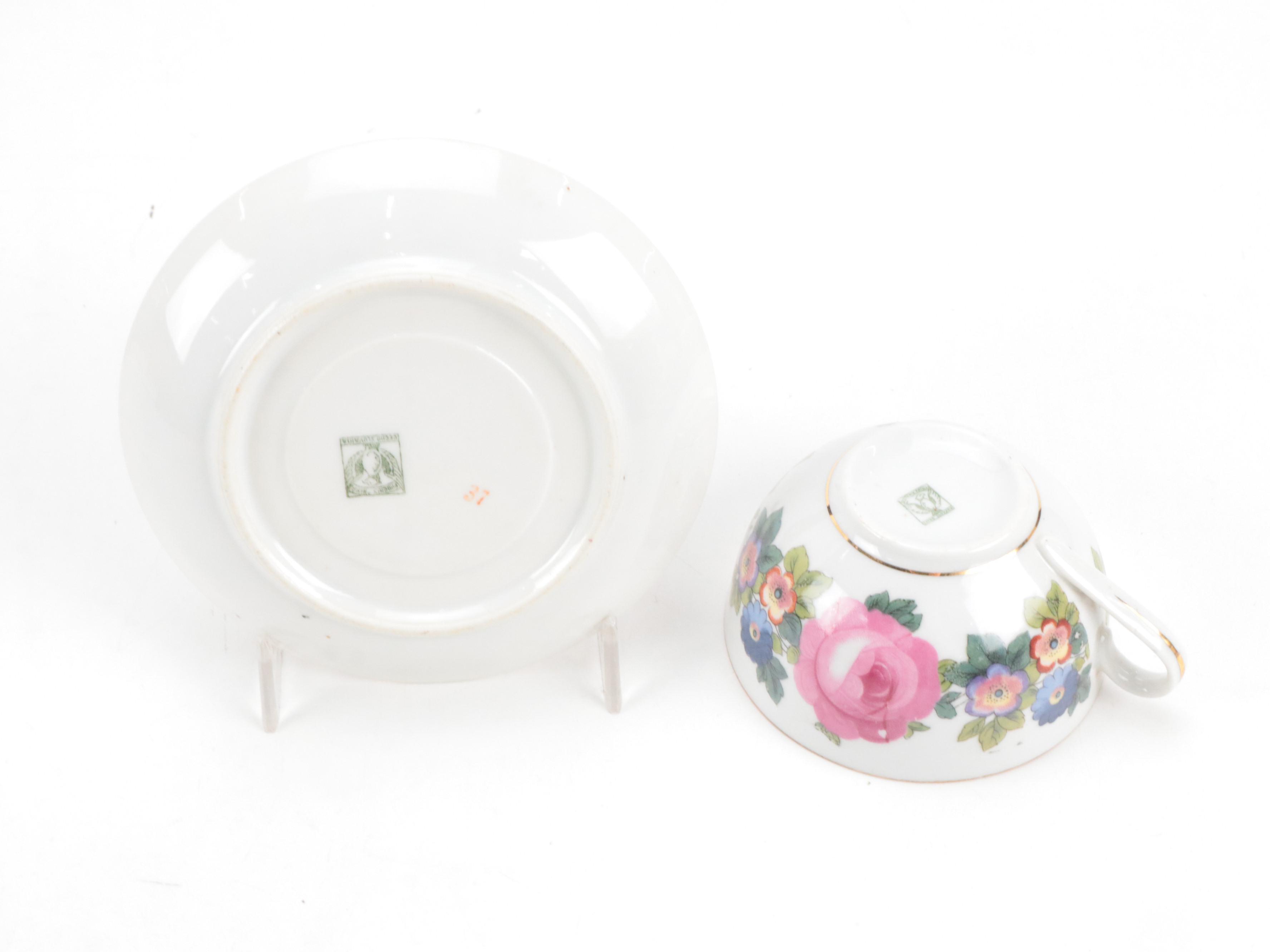 Castleton China "Peony" with Phoenix China Rose Pattern Tableware ...