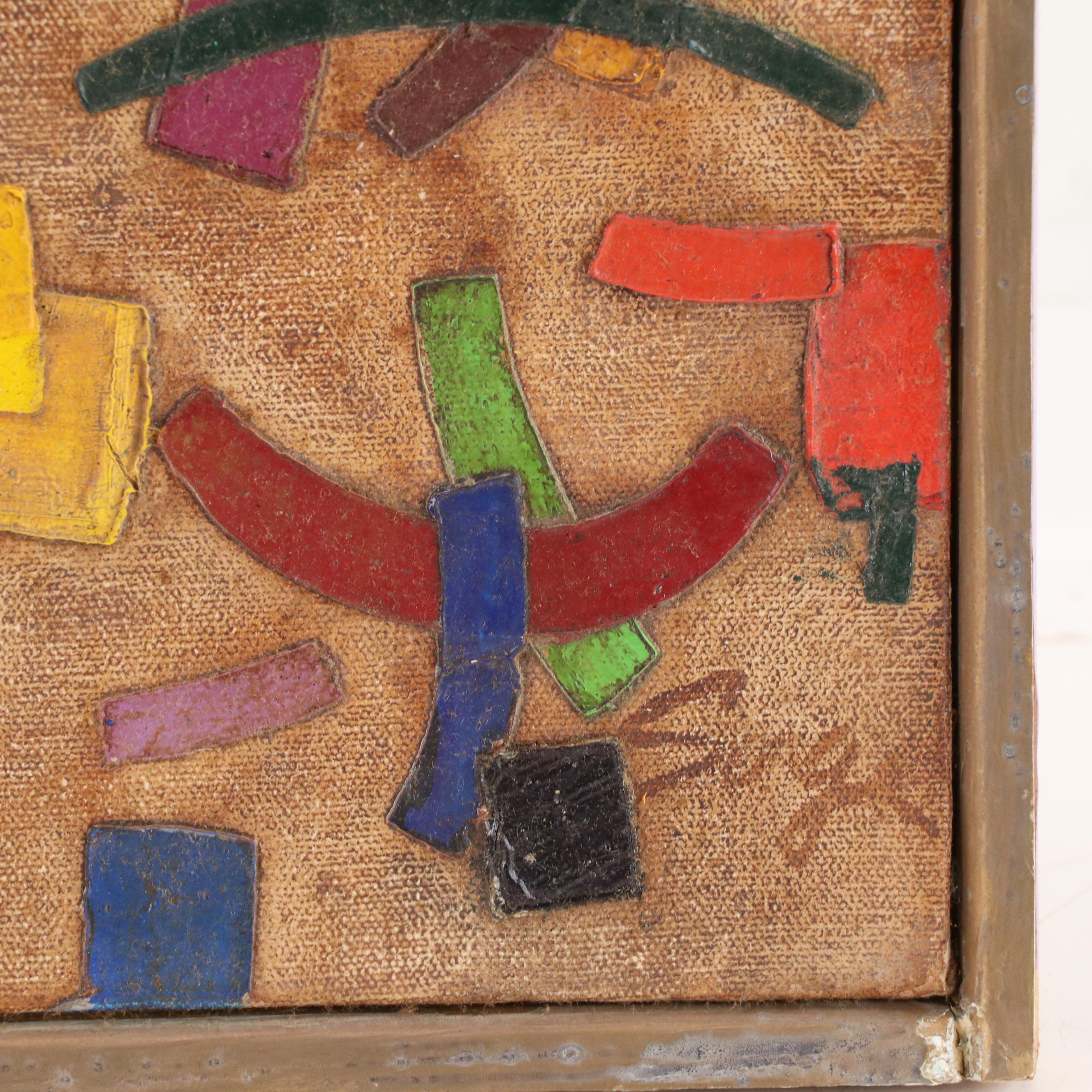 Walter Sorge Modern Abstract Impasto Oil Painting, Mid–Late 20th ...