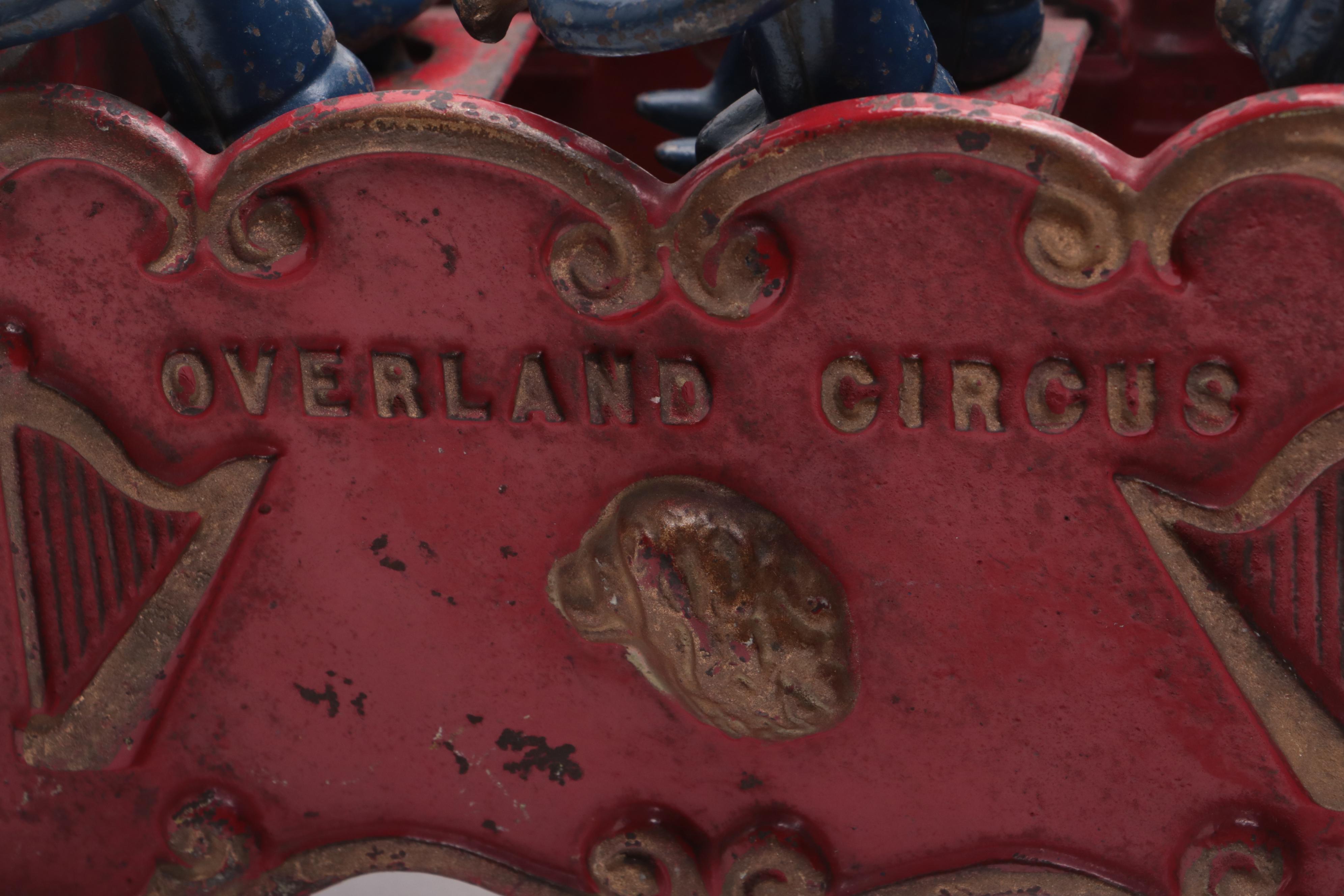 Painted Cast Iron "Overland Circus" Wagon Toys | EBTH