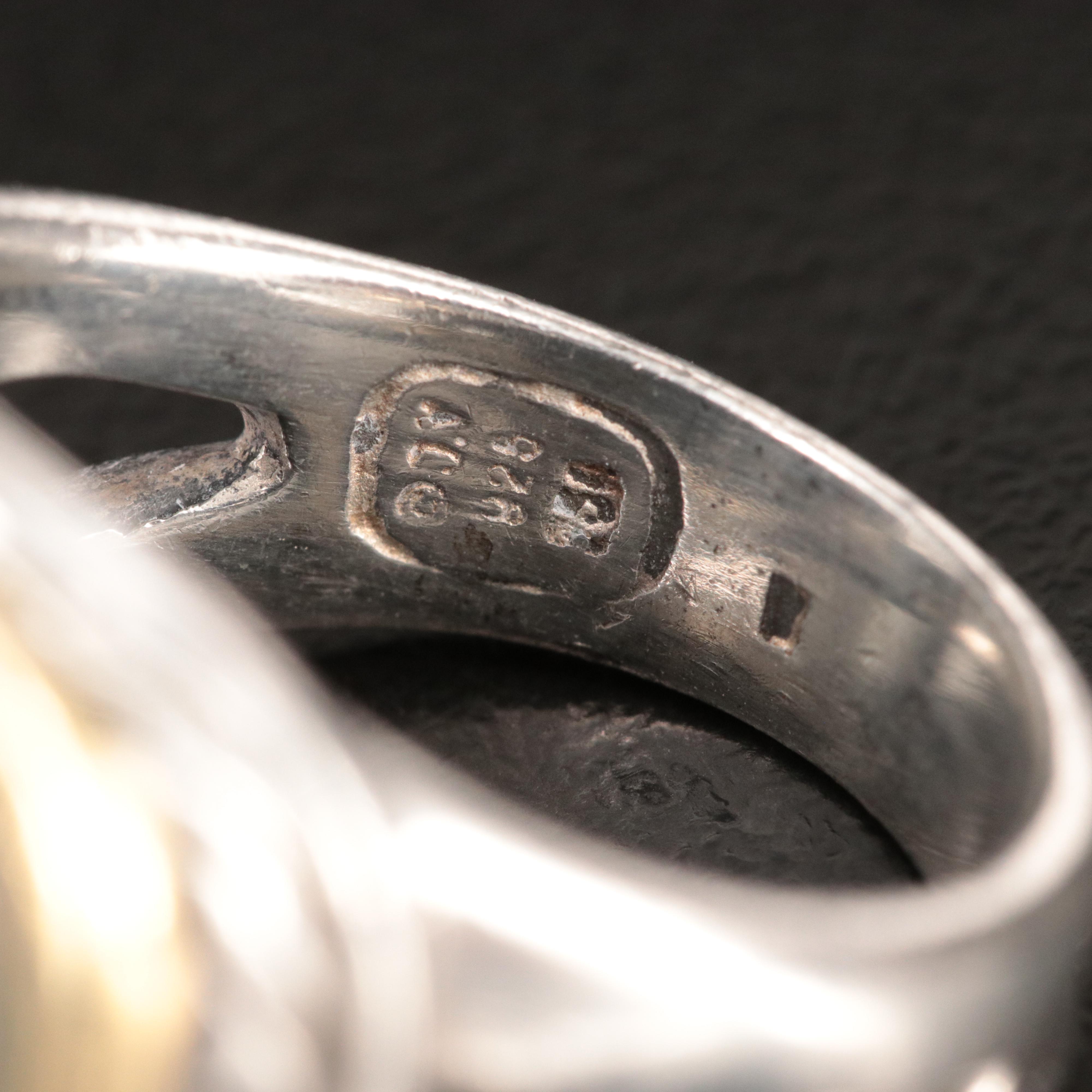 David Yurman Waverly Sterling and 18K Rope Ring | EBTH