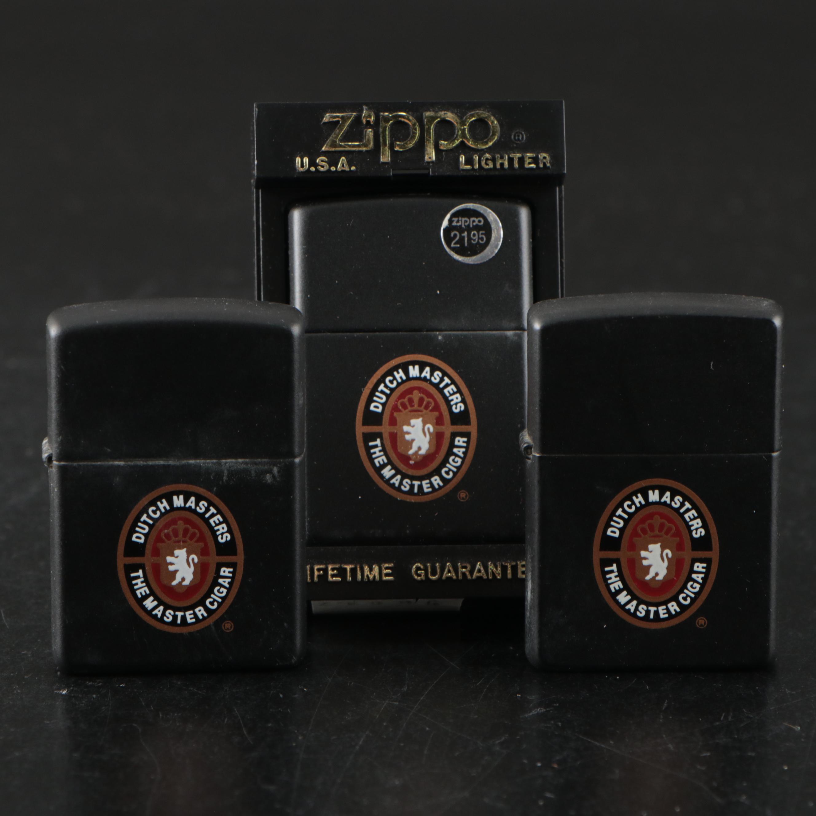 Zippo and Magna Lighters with Bonded and Other Ashtrays, Late 20th ...