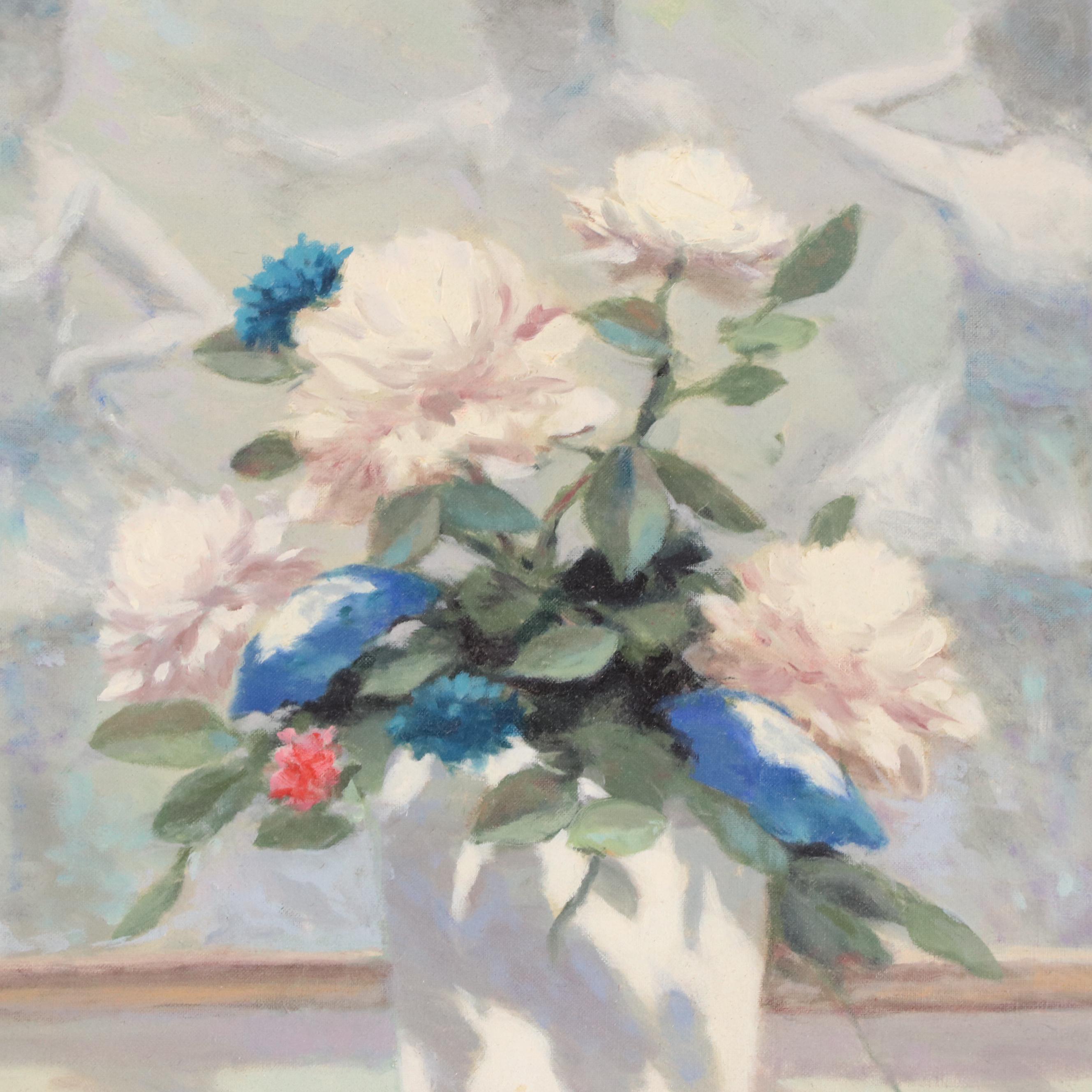 Andre Gisson Oil Painting of Still Life with Ballerinas Reflected in ...