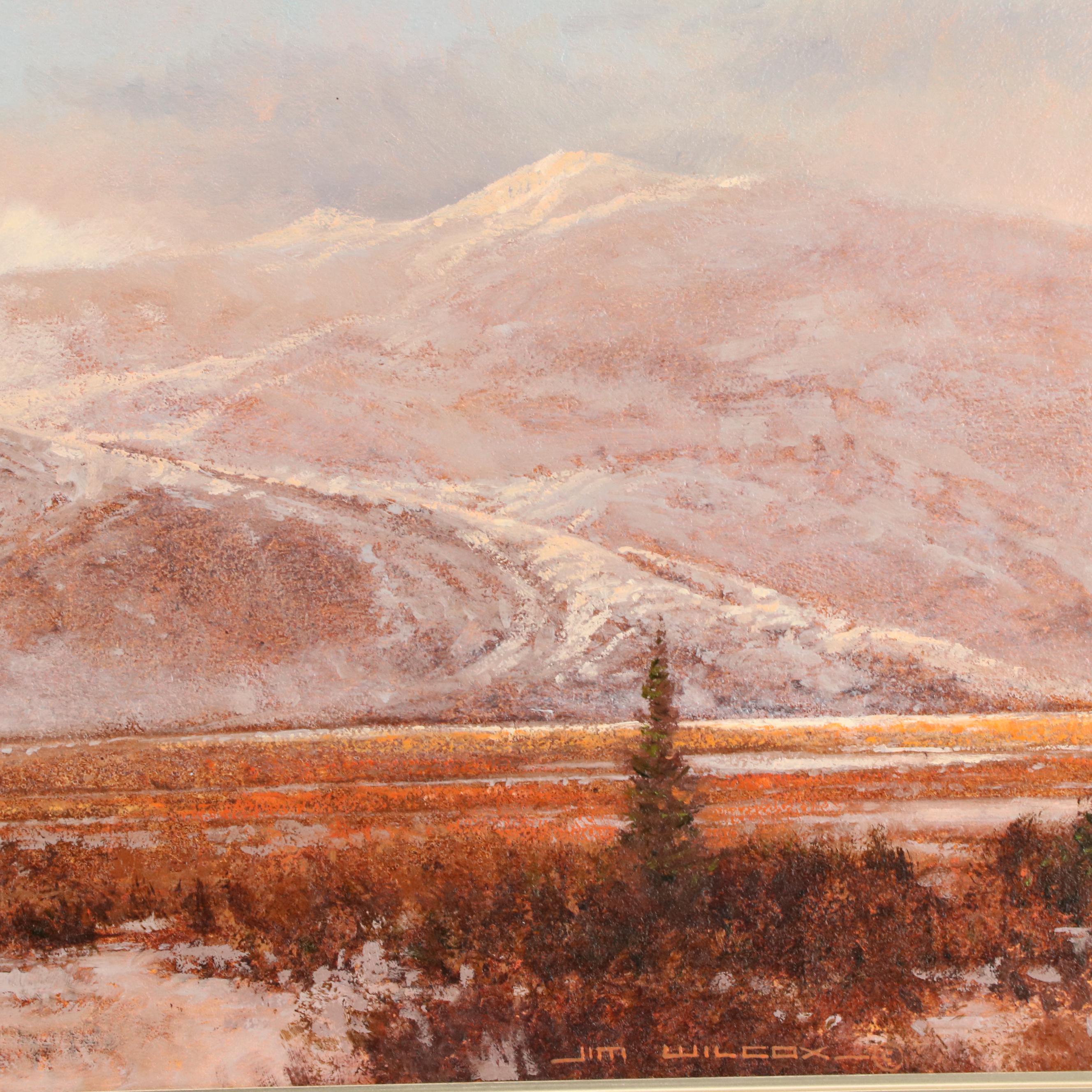 Jim Wilcox Alpine Landscape Oil Painting "Winter Mist" | Everything But ...