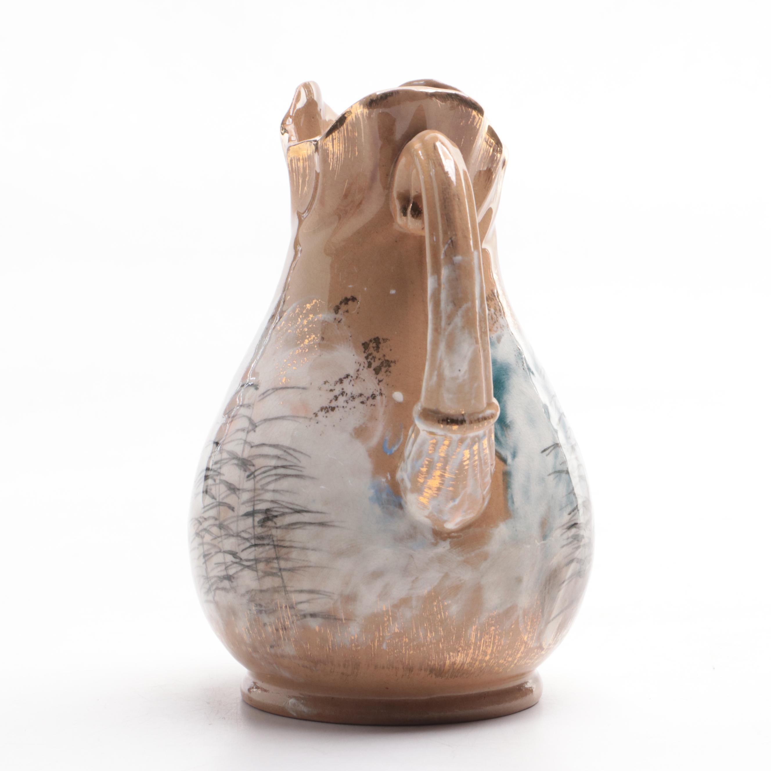 Martin Rettig for Rookwood Pottery Limoges Glaze Japanesque Jug, 1883 ...