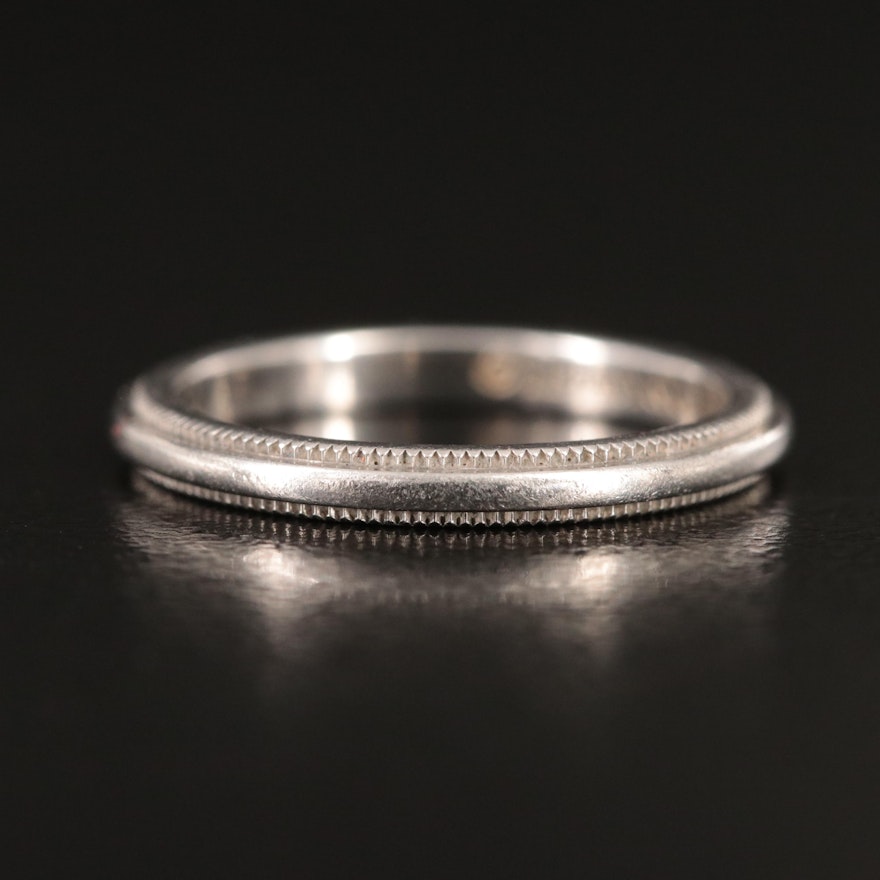 Tiffany & Co. Together Platinum Milgrain Band | Everything But The House