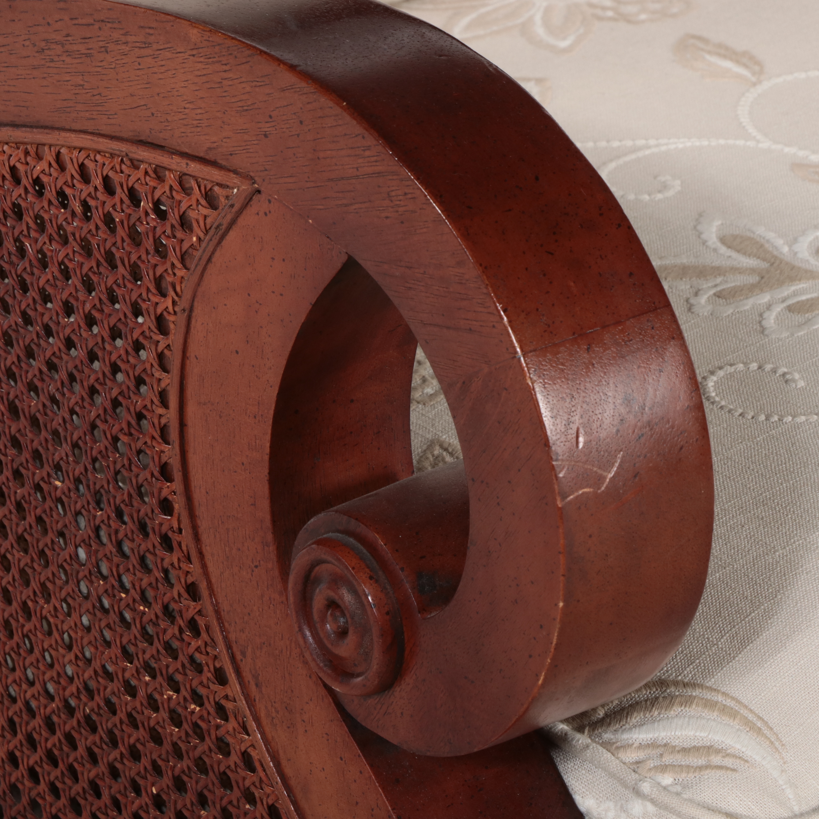 Thomasville Wood and Wicker Armchair, 2004 | Everything But The House