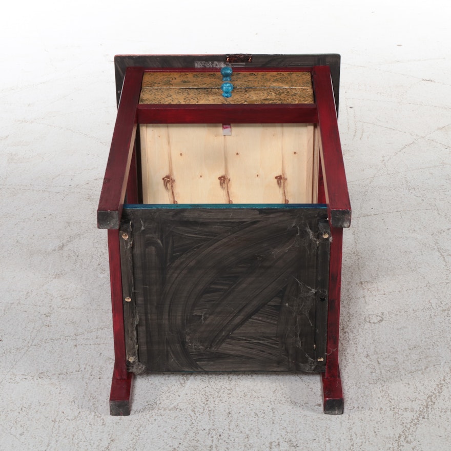 Paint Decorated Single Drawer Side Table | EBTH Paint Decorated Single Drawer Side Table | EBTH
