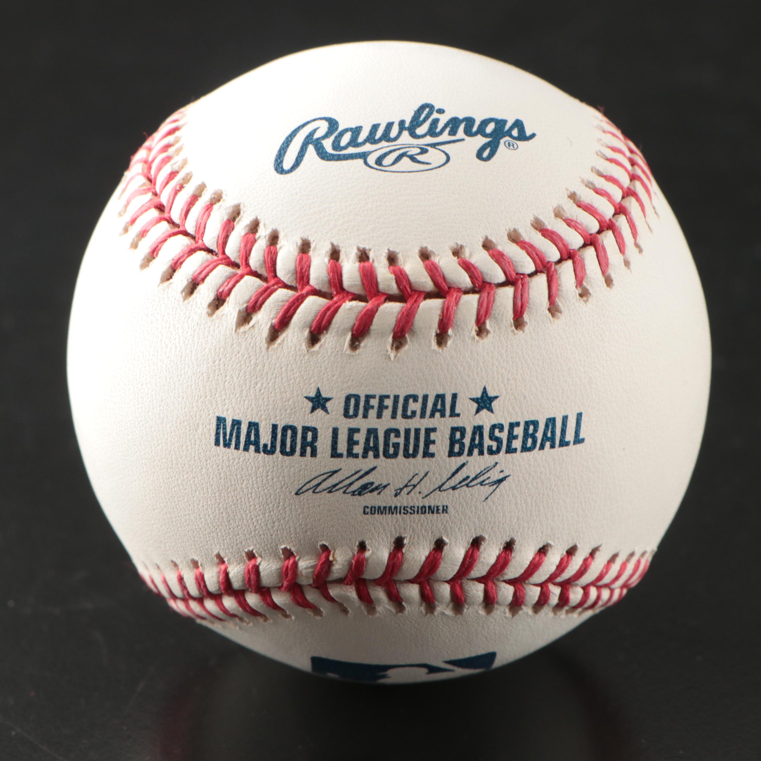 Bruce Sutter, Jim Bunning, and Catfish Hunter Signed Rawlings Official ...