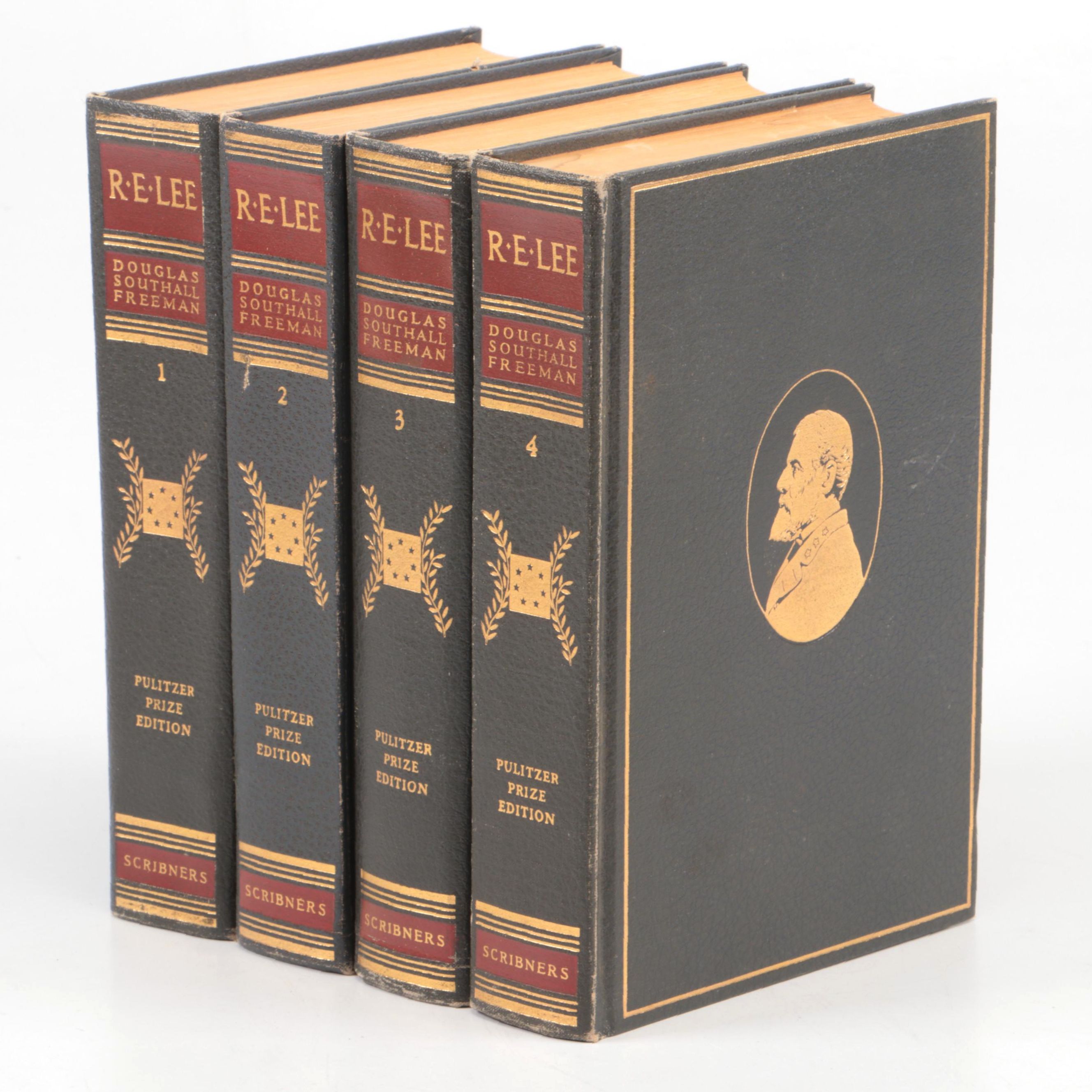 Pulitzer Prize Edition "R. E. Lee: A Biography" Four-Volume Set by ...