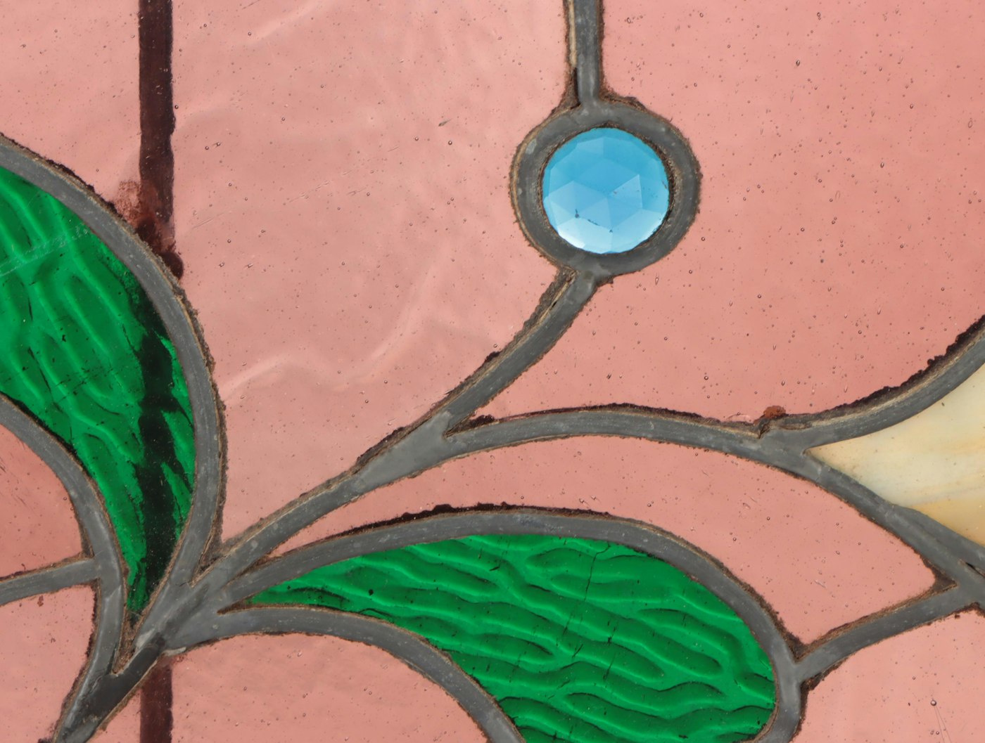 Hanging Stained Glass Panel In Wood Frame Everything But The House
