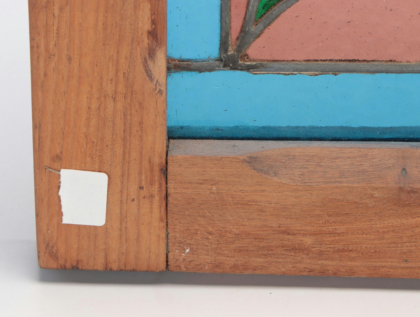 Hanging Stained Glass Panel In Wood Frame Everything But The House