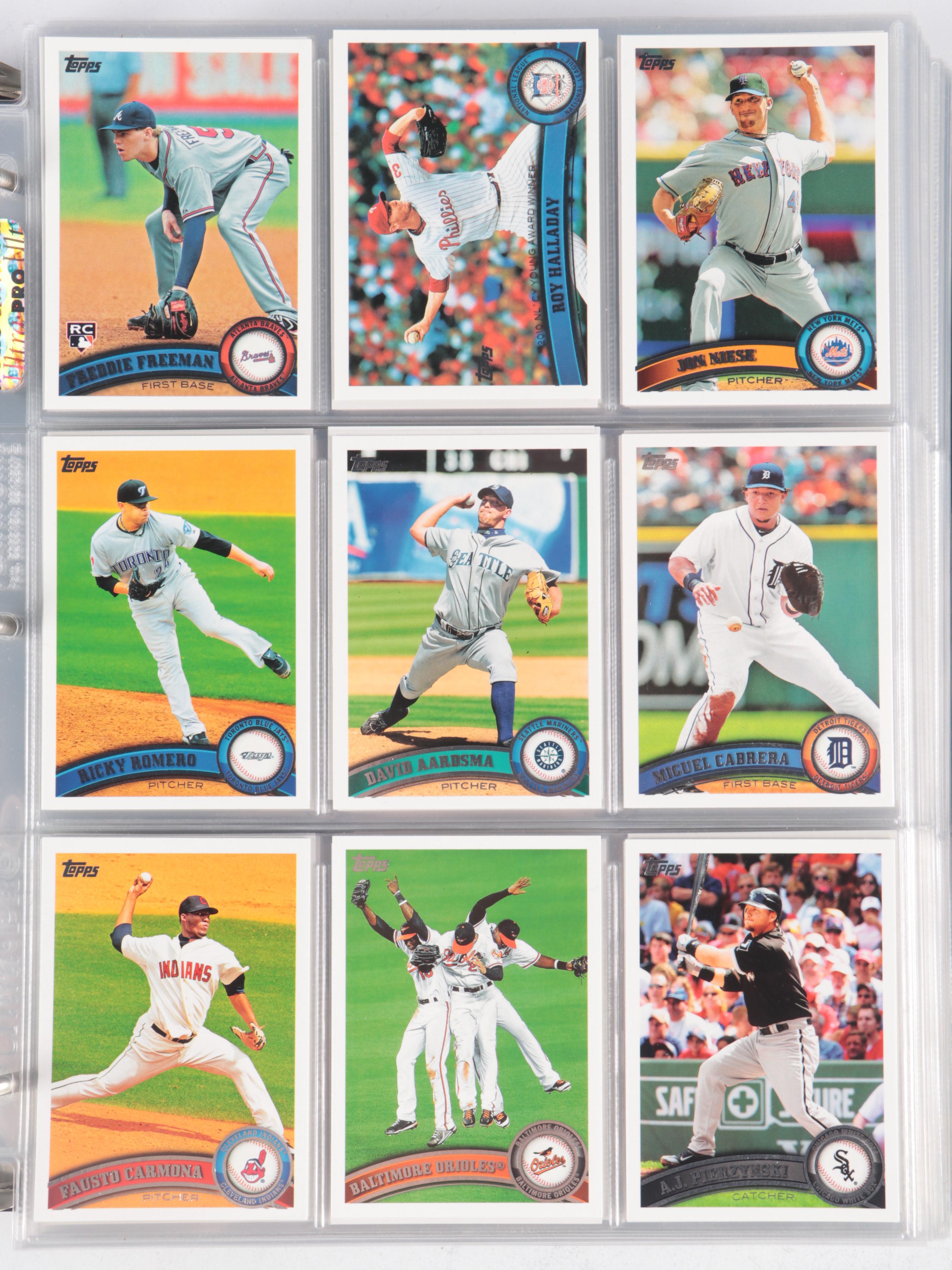 2011–2014 Topps Baseball Cards Featuring Mike Trout, Bryce Harper, and ...