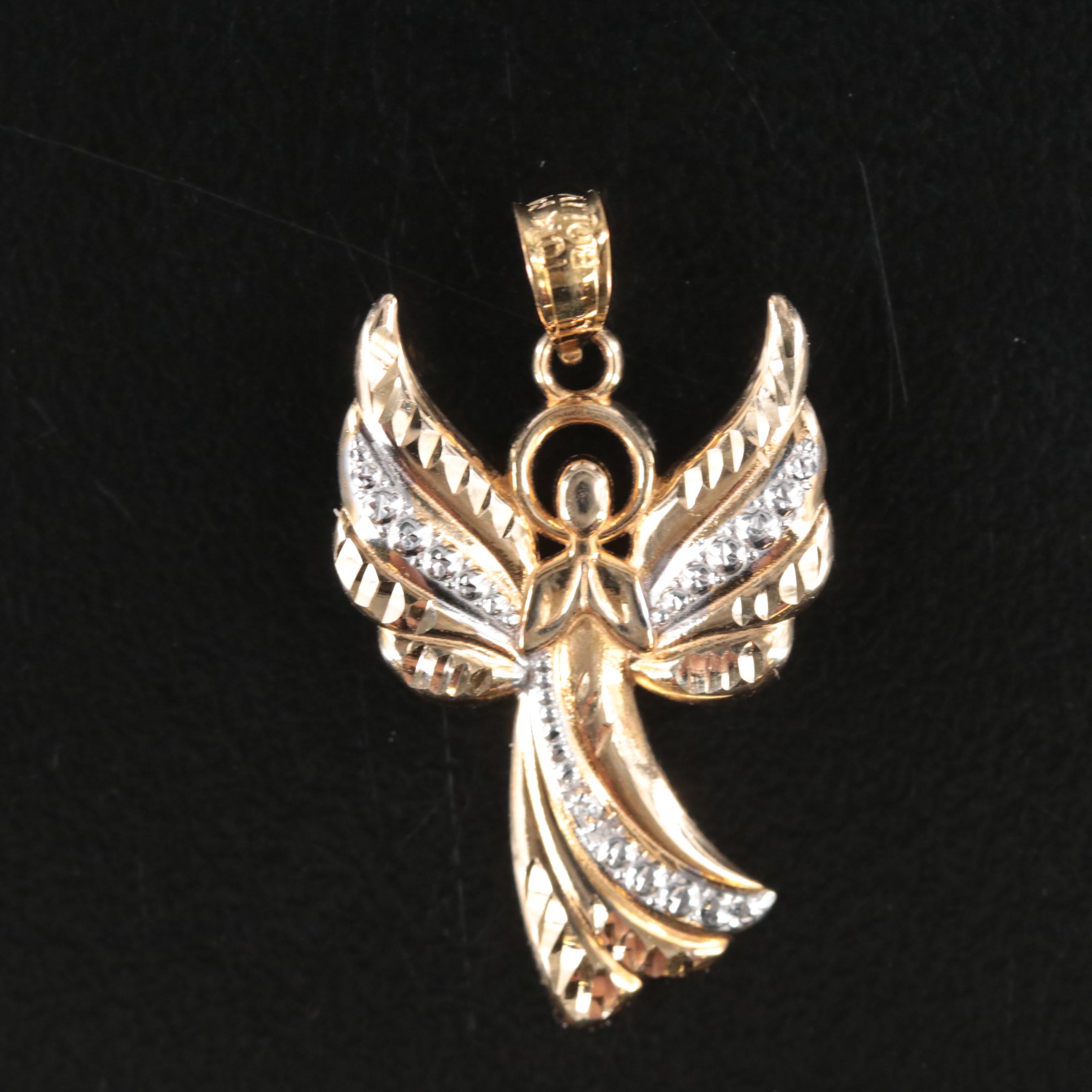 10K Angel Pendant | EBTH