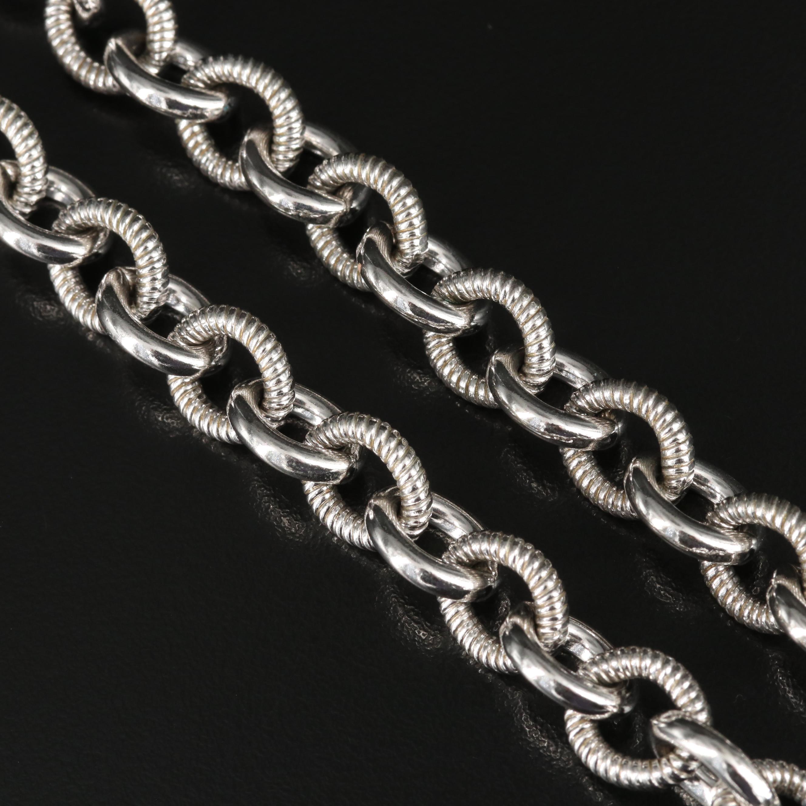 Judith Ripka Sterling Rolo Chain Necklace | EBTH