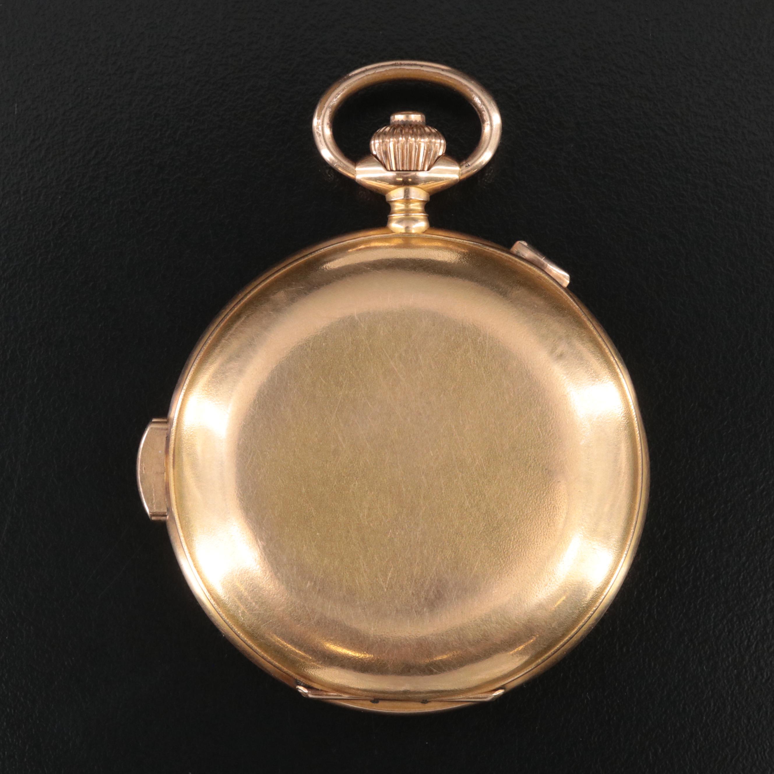 1904 Angelus Minute Repeater 18K Gold Pocket Watch | EBTH
